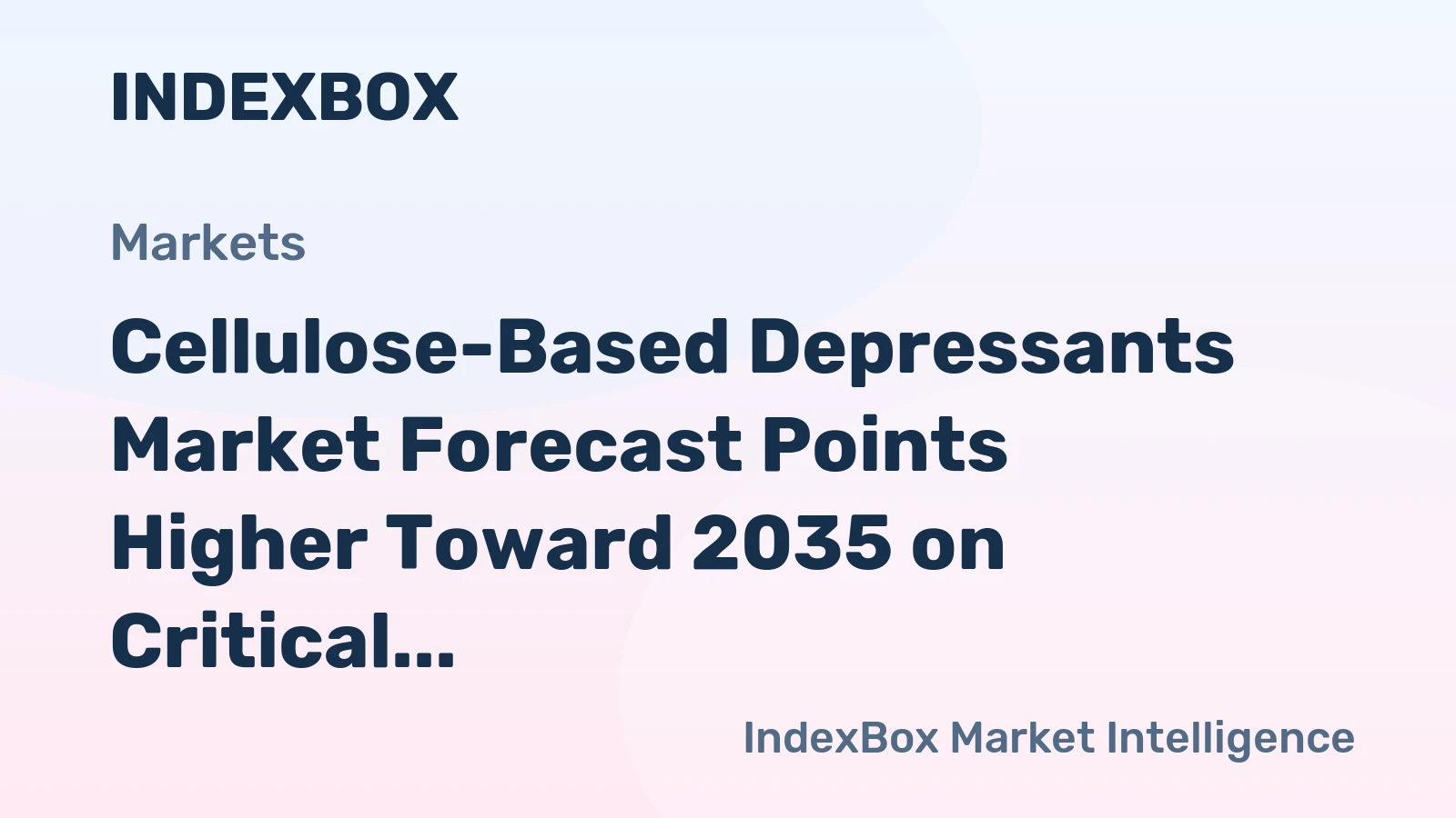 Cellulose-Based Depressants Market Forecast Points Higher Toward 2035 on Critical Mineral Demand