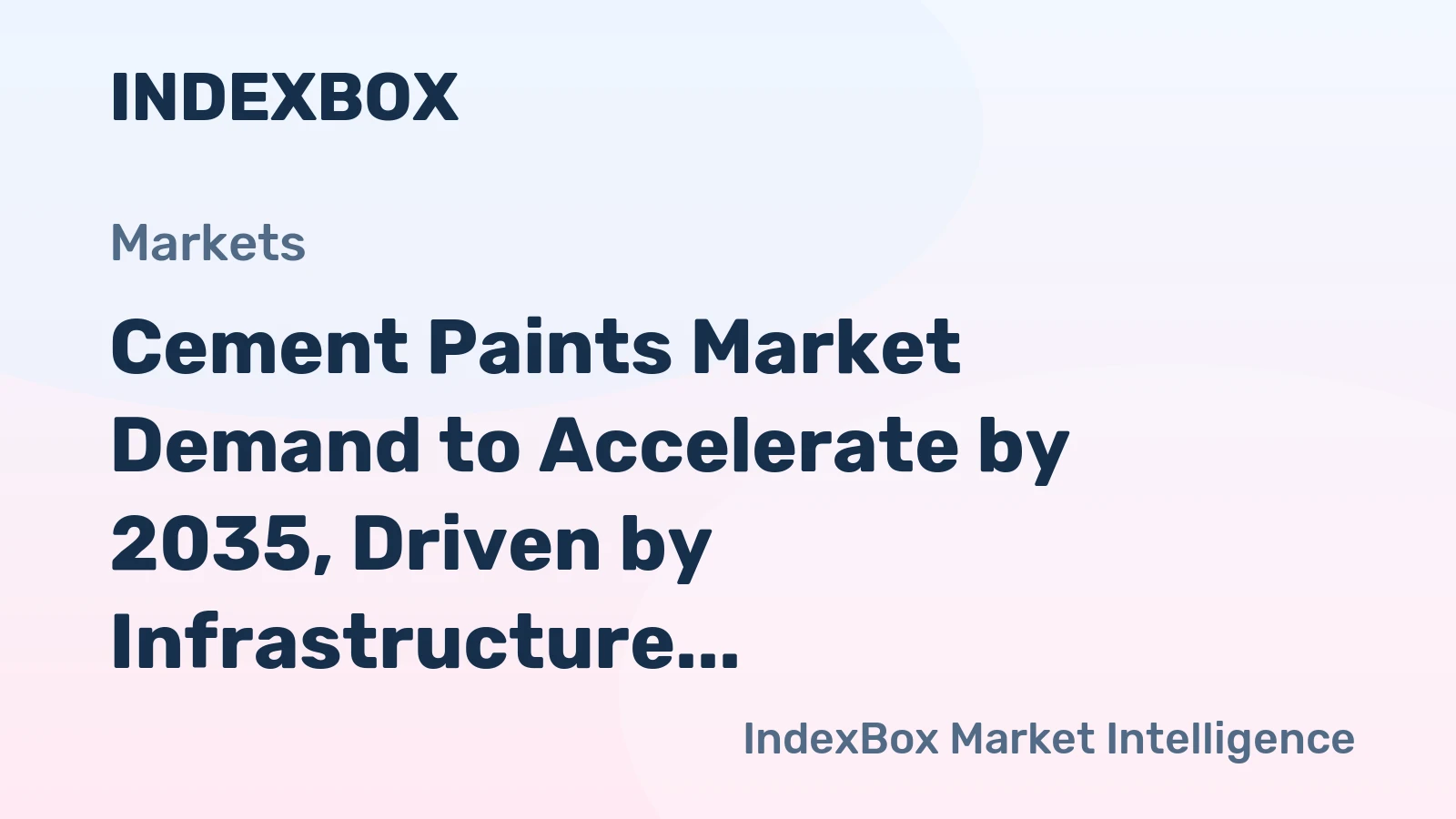 Cement Paints Market Demand to Accelerate by 2035, Driven by Infrastructure Modernization