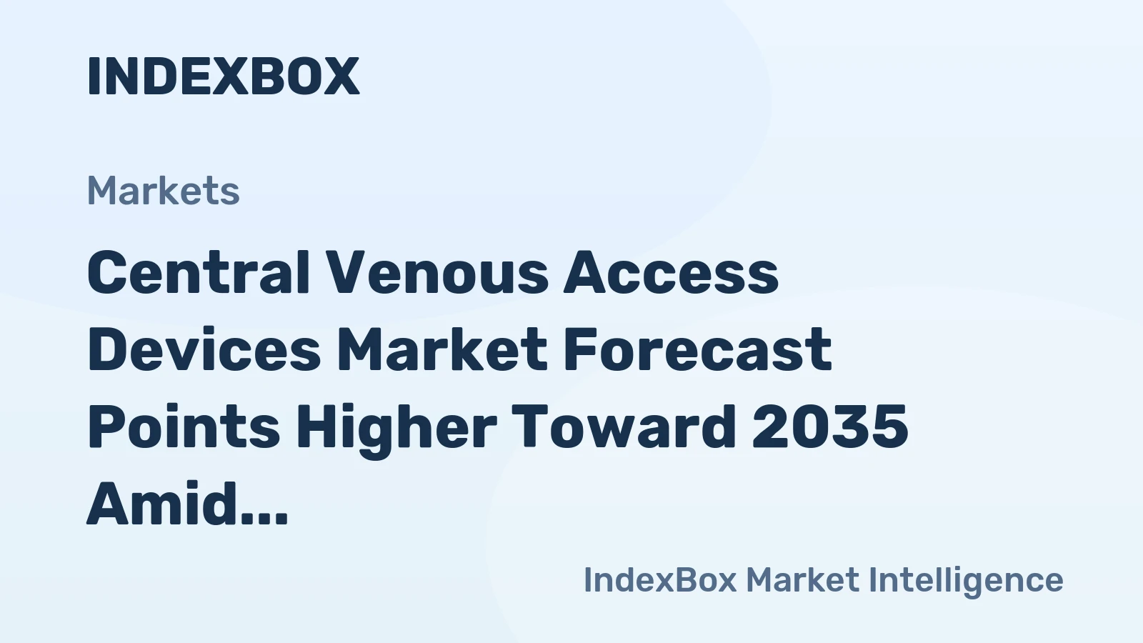 Central Venous Access Devices Market Forecast Points Higher Toward 2035 Amid Expanding Critical Care Capacity