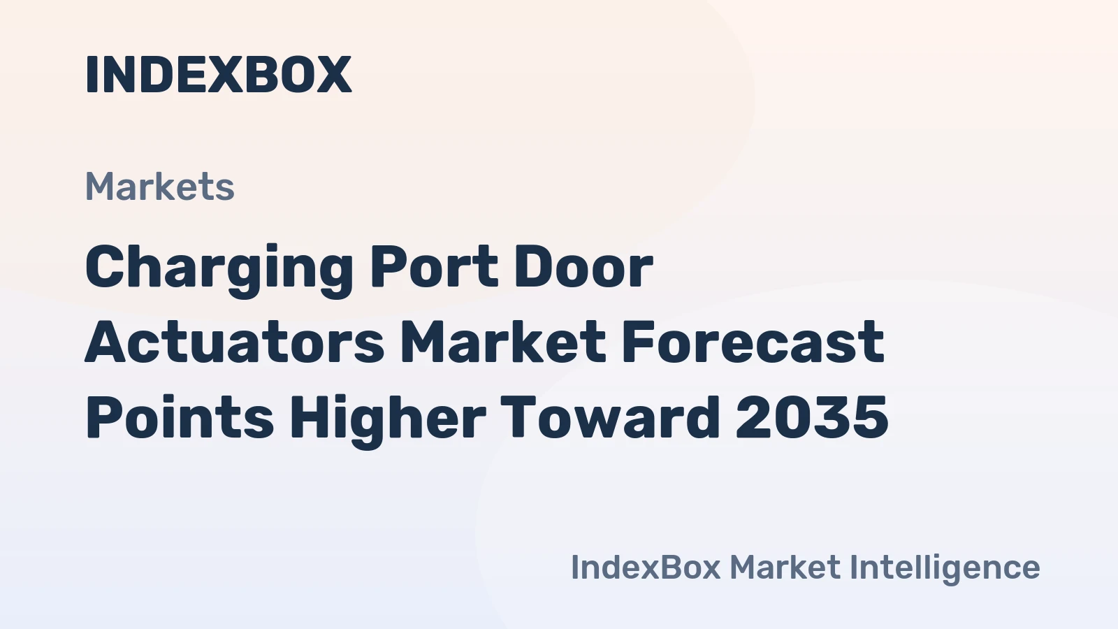 Charging Port Door Actuators Market Forecast Points Higher Toward 2035, Driven by Global EV Infrastructure Expansion