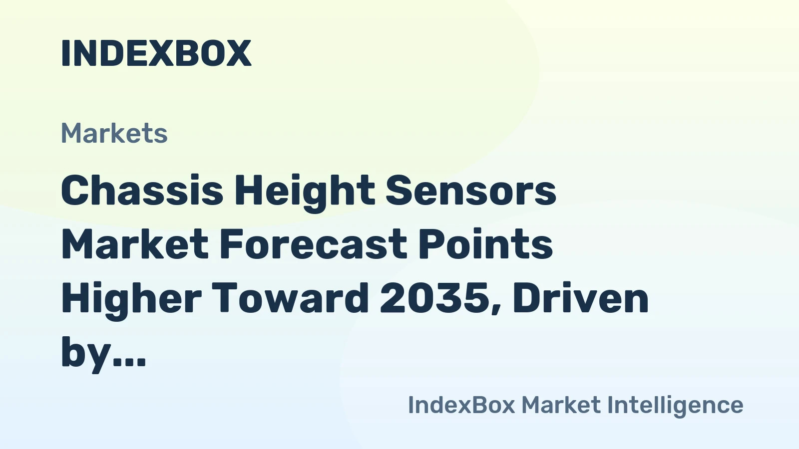 Chassis Height Sensors Market Forecast Points Higher Toward 2035, Driven by Adaptive Suspension Uptake