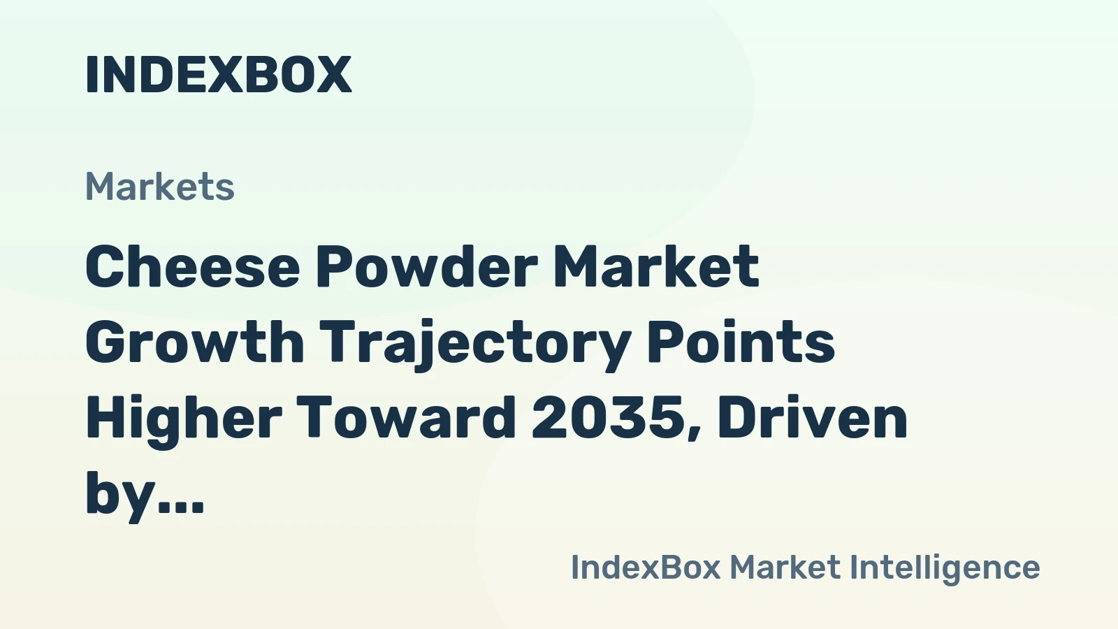 Cheese Powder Market Growth Trajectory Points Higher Toward 2035, Driven by Snack and Convenience Food Demand