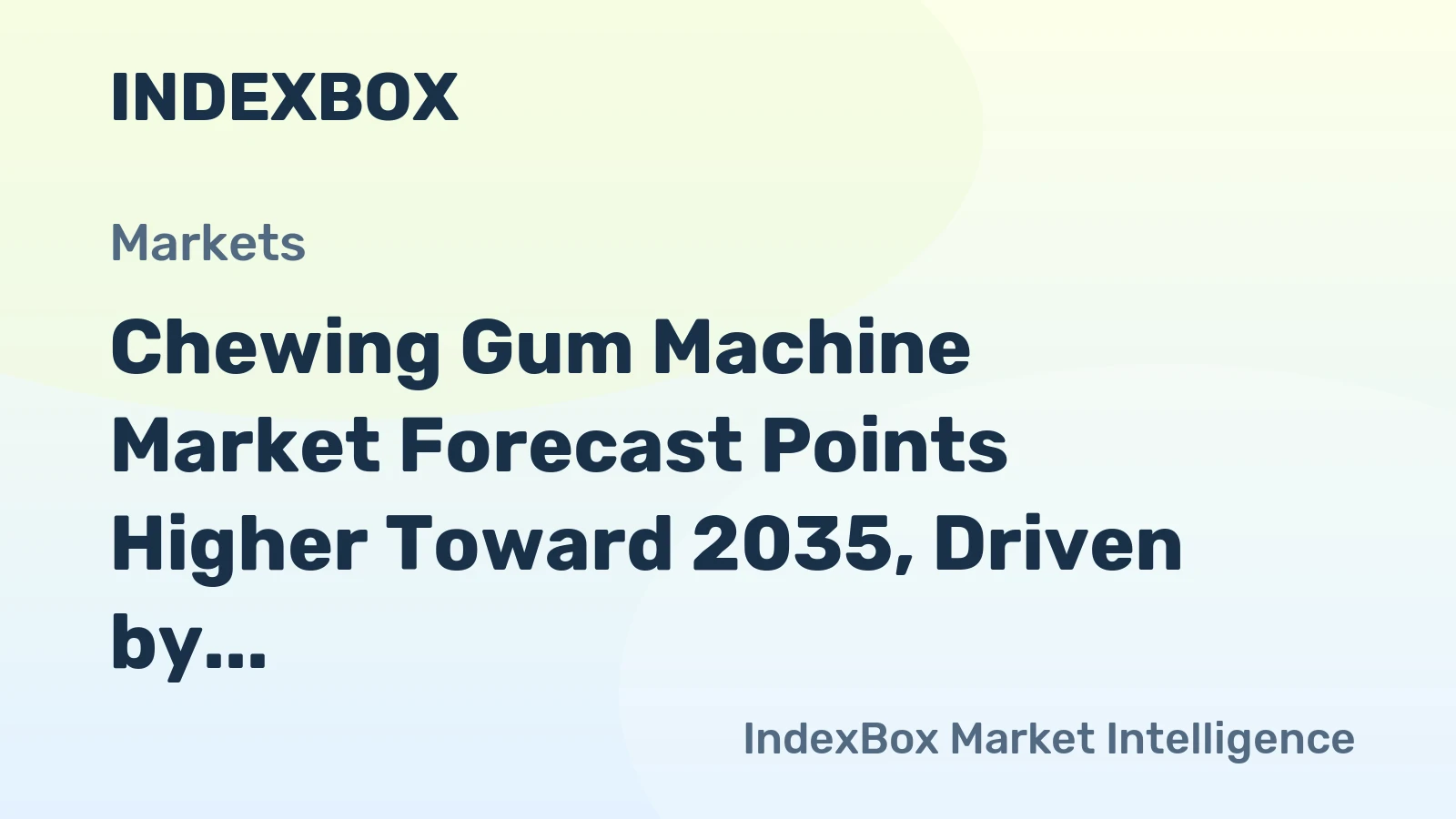 Chewing Gum Machine Market Forecast Points Higher Toward 2035, Driven by Retail Automation