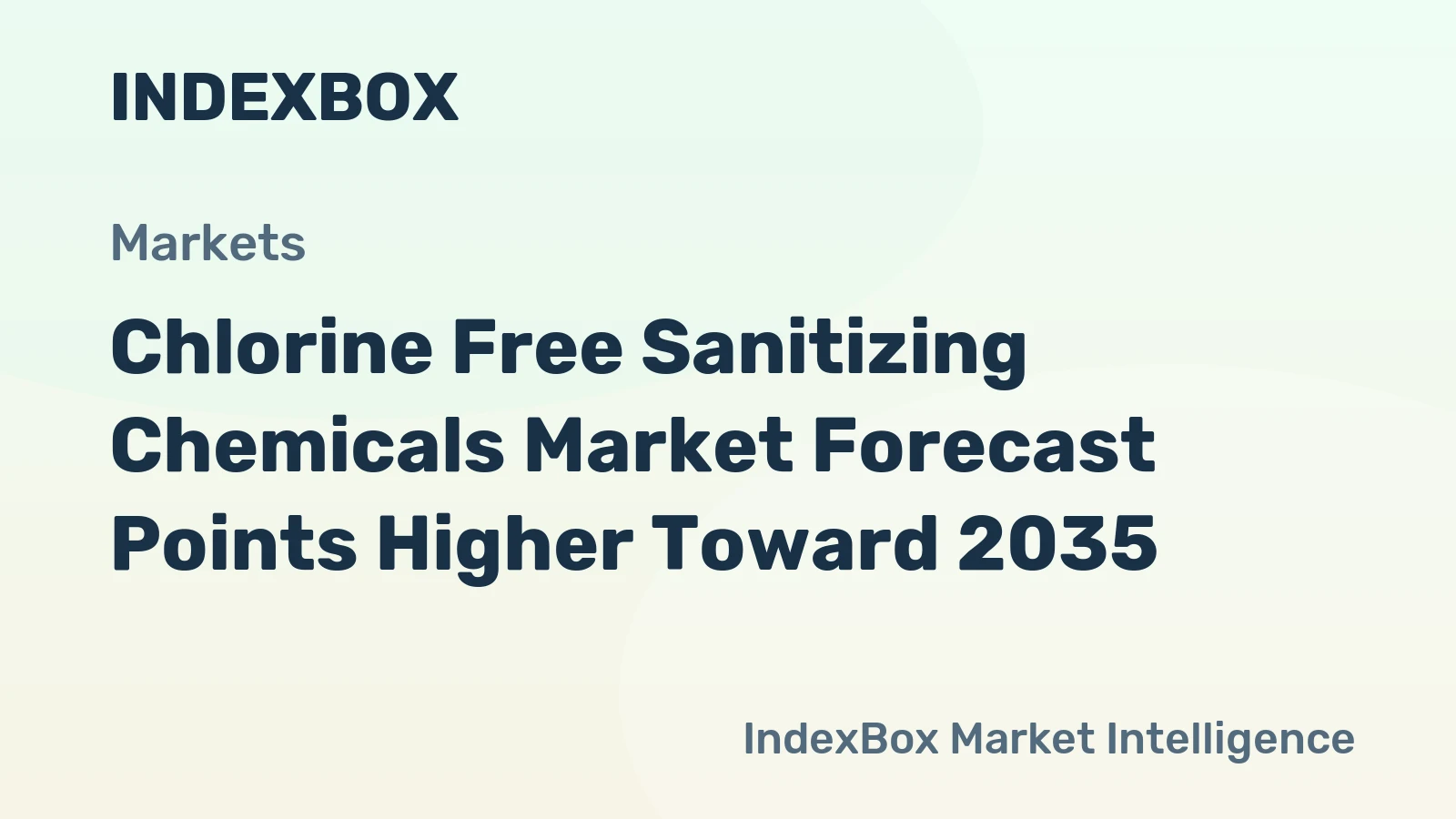 Chlorine Free Sanitizing Chemicals Market Forecast Points Higher Toward 2035, Driven by Regulatory Shifts and Consumer Demand for Safer Formulations