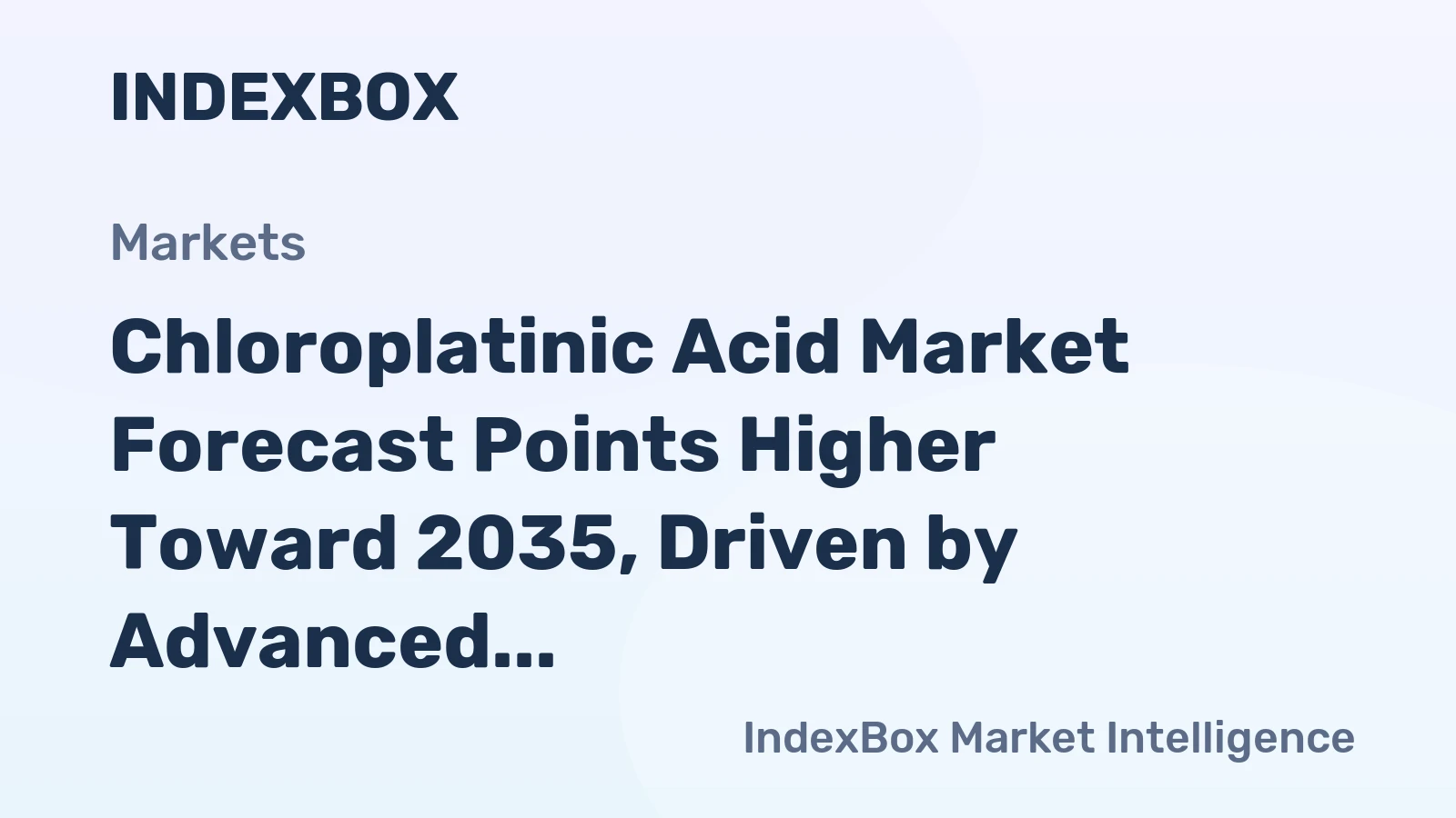 Chloroplatinic Acid Market Forecast Points Higher Toward 2035, Driven by Advanced Material Demand