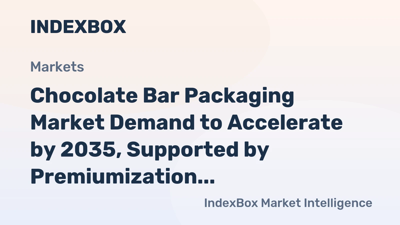 Chocolate Bar Packaging Market Demand to Accelerate by 2035, Supported by Premiumization and E-Commerce