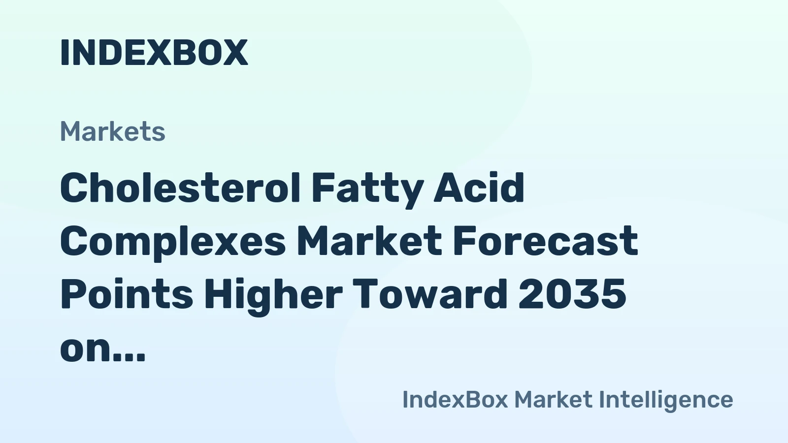 Cholesterol Fatty Acid Complexes Market Forecast Points Higher Toward 2035 on Rising Liposome Drug Delivery Demand