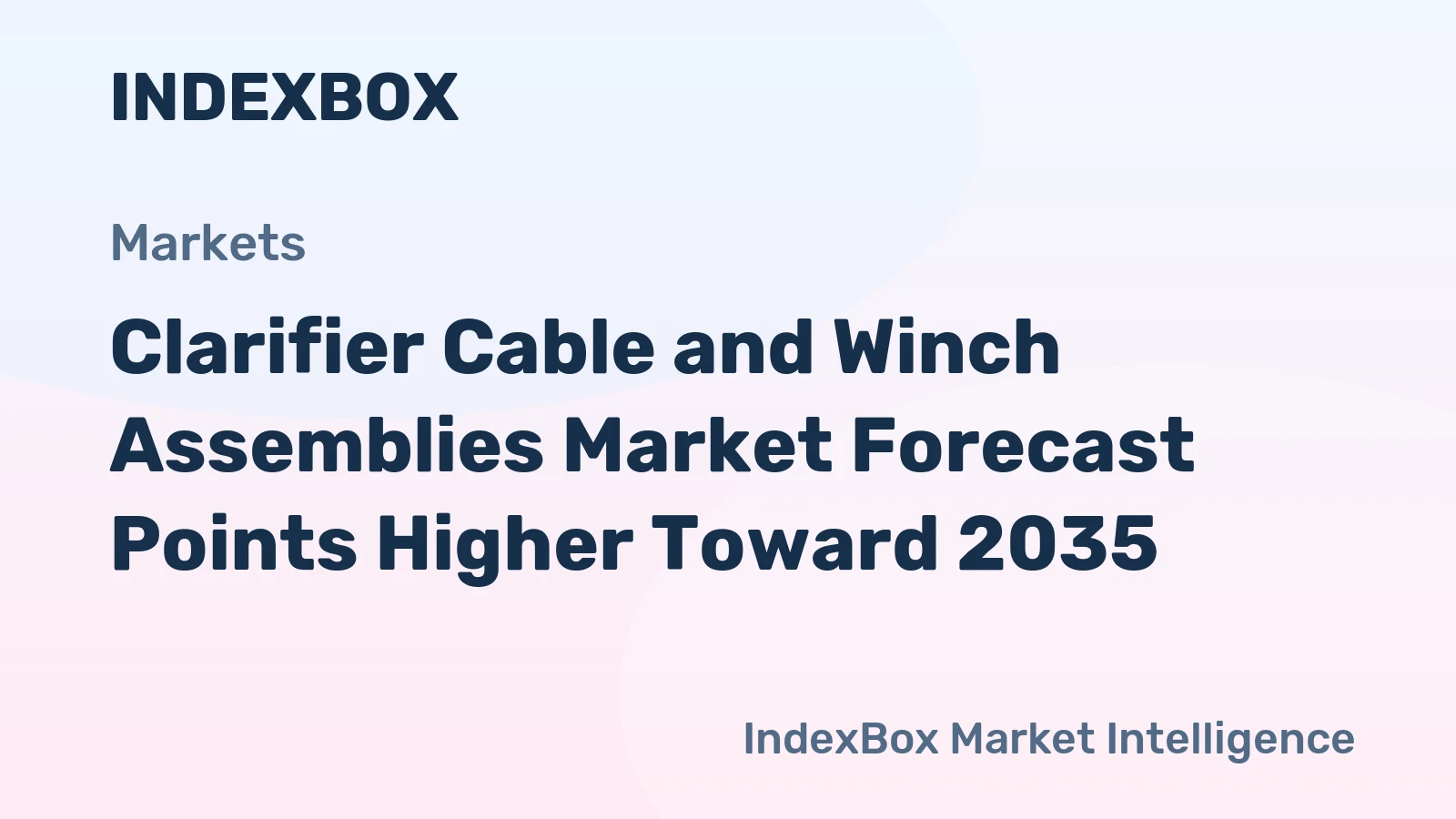Clarifier Cable and Winch Assemblies Market Forecast Points Higher Toward 2035, Driven by Water Infrastructure Renewal