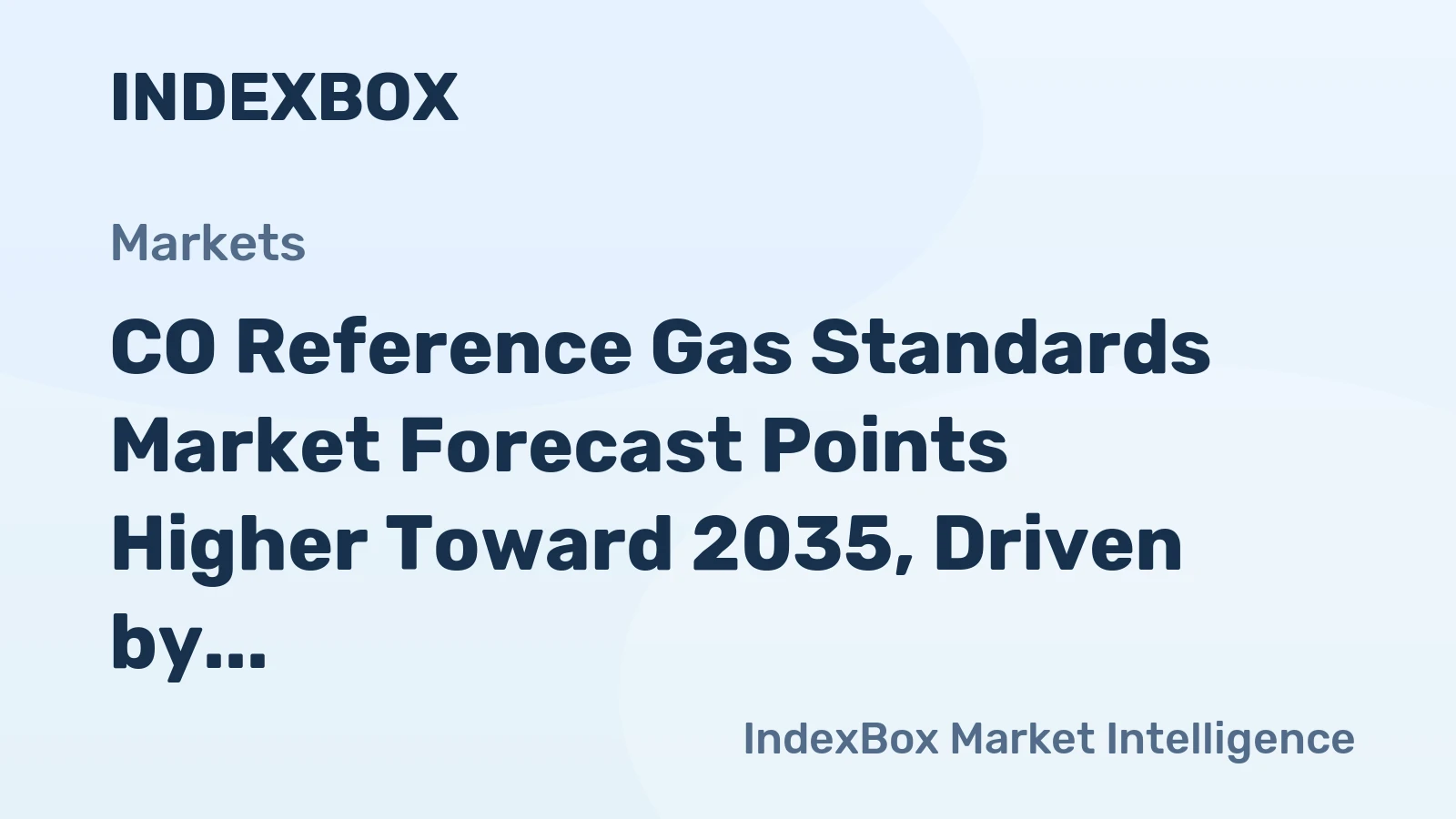 CO Reference Gas Standards Market Forecast Points Higher Toward 2035, Driven by Emissions Monitoring Mandates