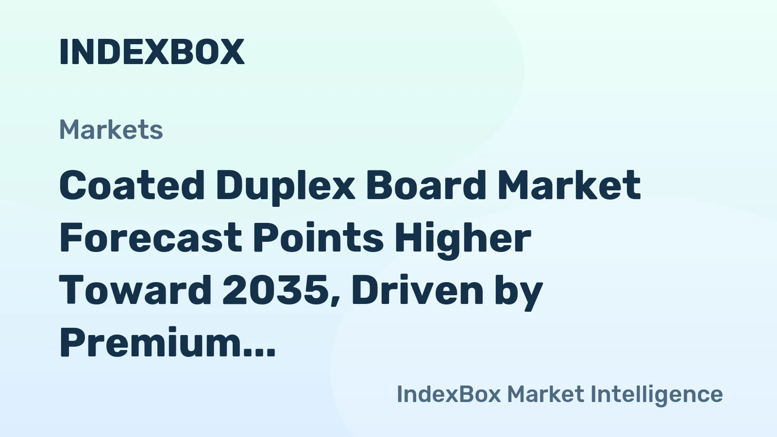 Coated Duplex Board Market Forecast Points Higher Toward 2035, Driven by Premium Packaging Demand