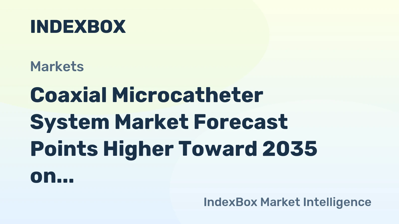 Coaxial Microcatheter System Market Forecast Points Higher Toward 2035 on Rising Neurovascular Intervention Volumes