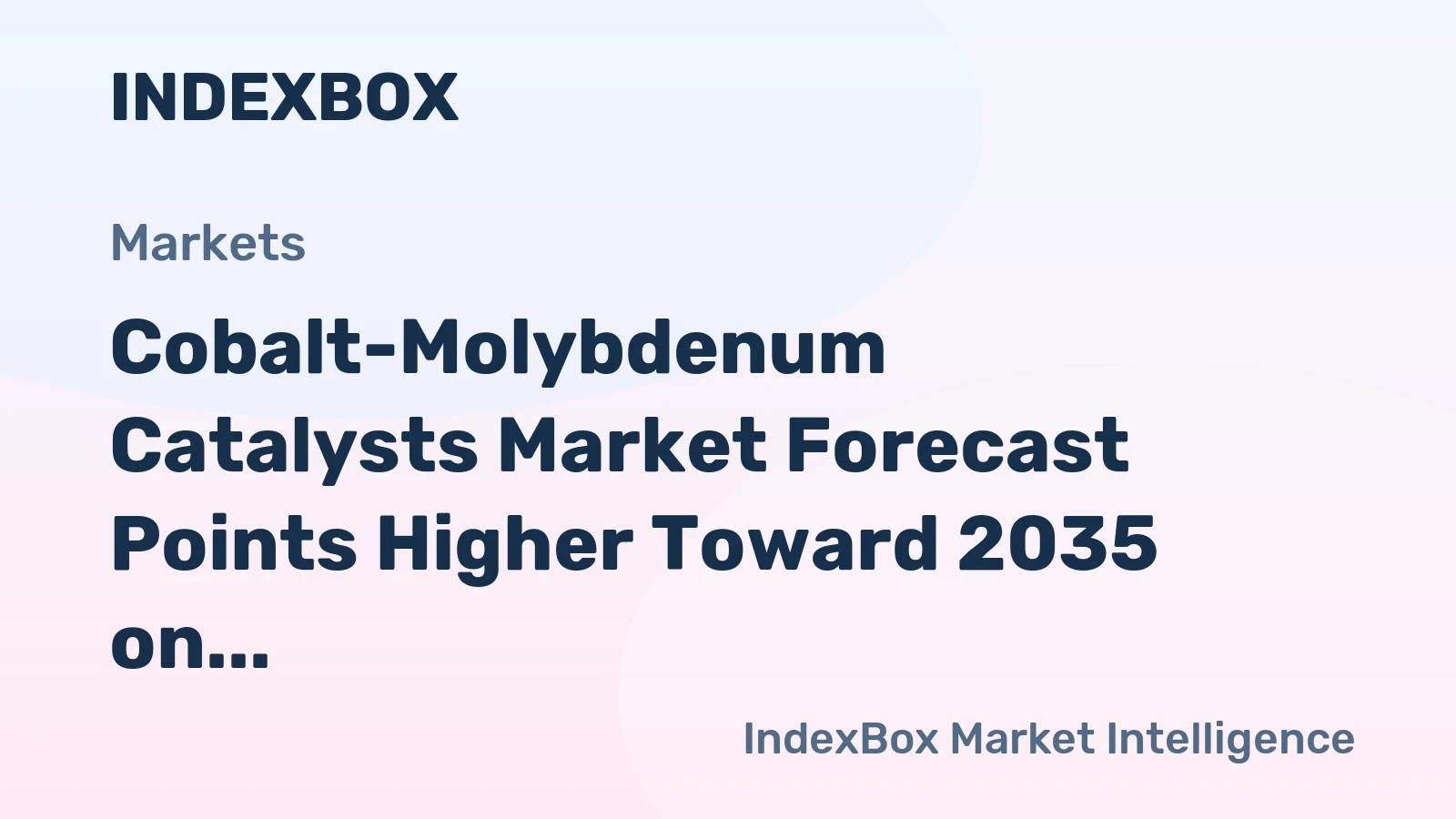 Cobalt-Molybdenum Catalysts Market Forecast Points Higher Toward 2035 on Refinery Hydrotreating Expansion