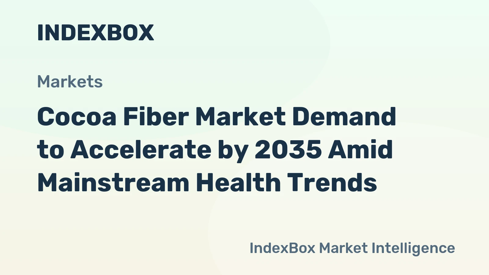 Cocoa Fiber Market Demand to Accelerate by 2035 Amid Mainstream Health Trends