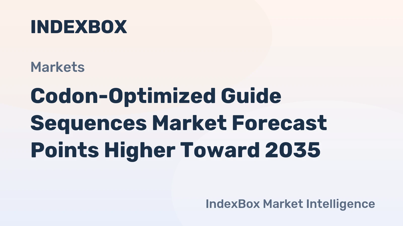 Codon-Optimized Guide Sequences Market Forecast Points Higher Toward 2035, Driven by Expanding CRISPR Therapy Pipelines