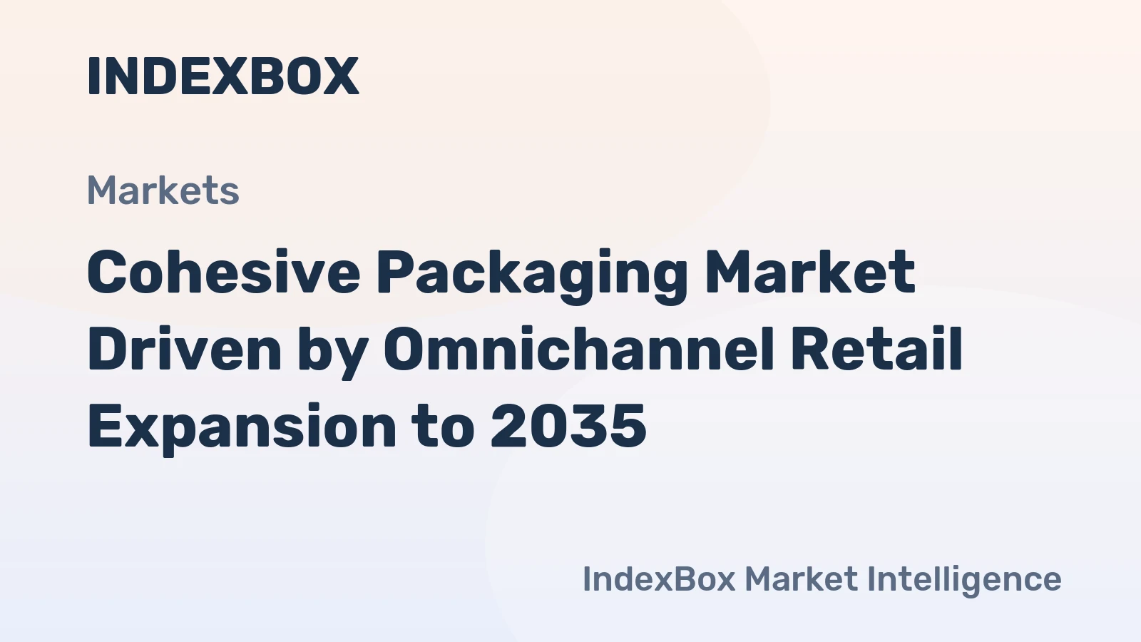 Cohesive Packaging Market Driven by Omnichannel Retail Expansion to 2035
