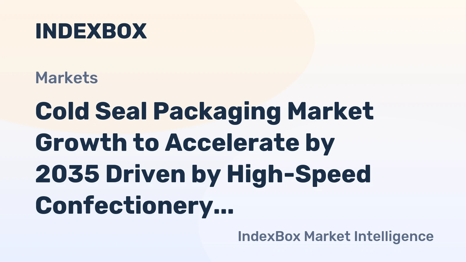 Cold Seal Packaging Market Growth to Accelerate by 2035 Driven by High-Speed Confectionery and Pharma Demand