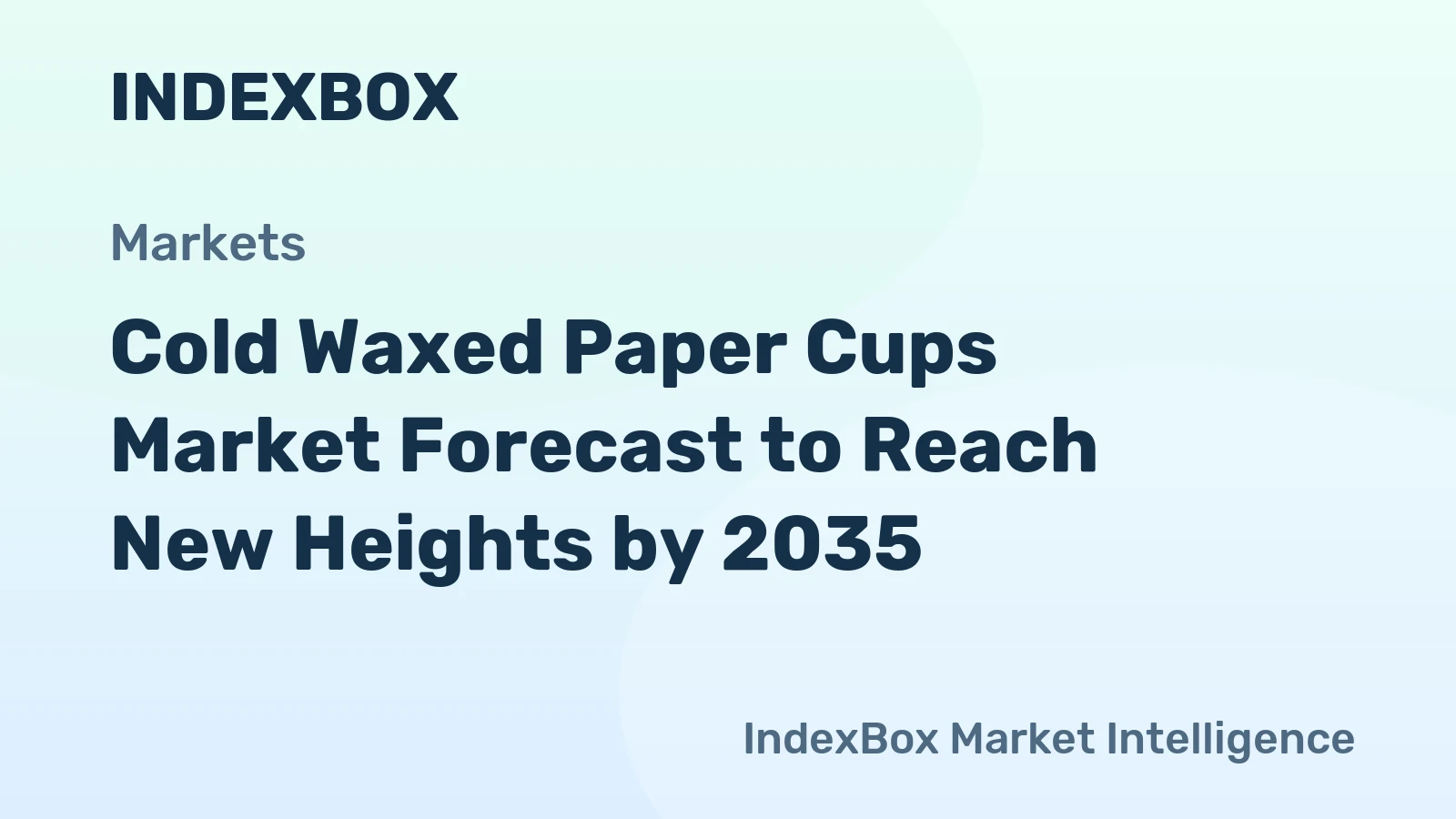 Cold Waxed Paper Cups Market Forecast to Reach New Heights by 2035, Driven by Regulatory Push Against Single-Use Plastics