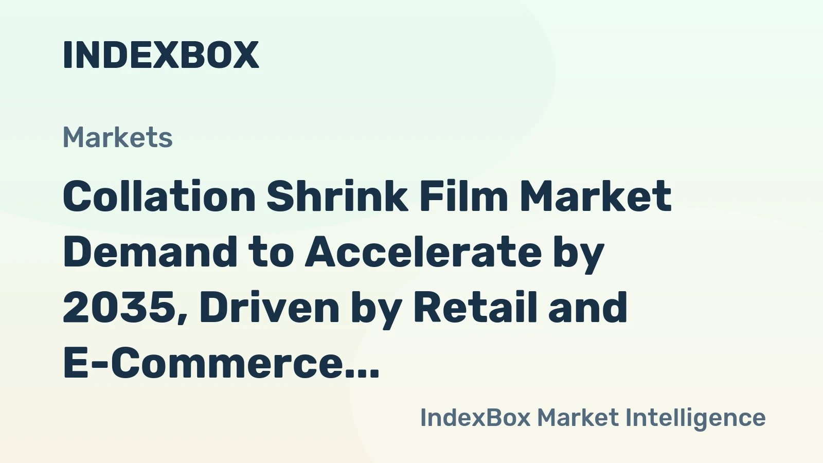 Collation Shrink Film Market Demand to Accelerate by 2035, Driven by Retail and E-Commerce Logistics