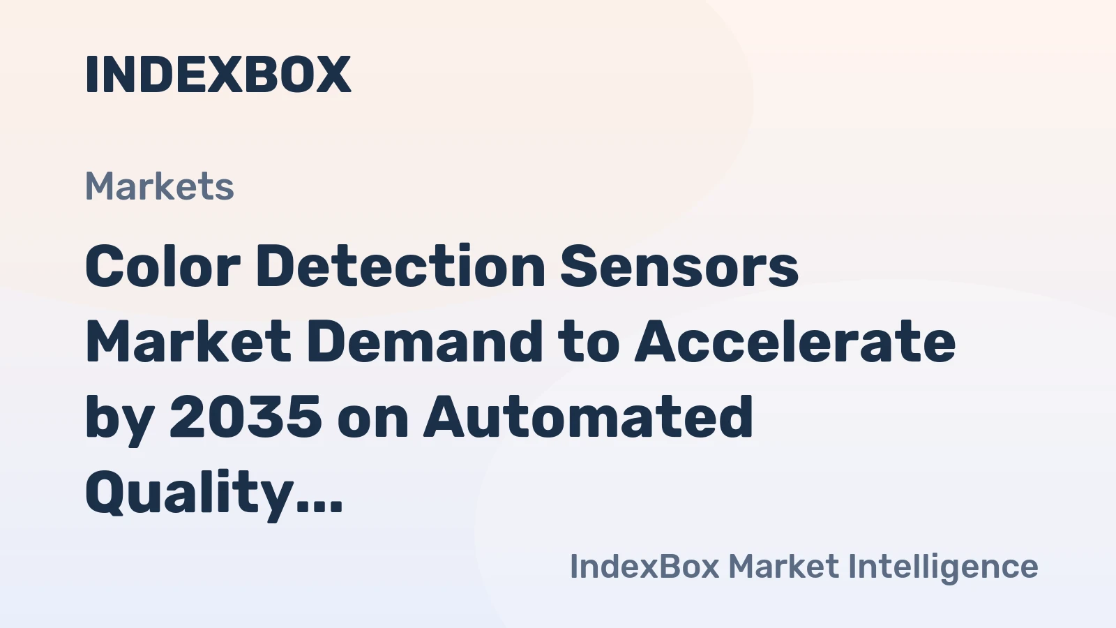 Color Detection Sensors Market Demand to Accelerate by 2035 on Automated Quality Control Expansion