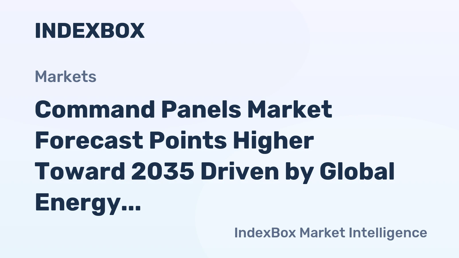 Command Panels Market Forecast Points Higher Toward 2035 Driven by Global Energy Storage Expansion