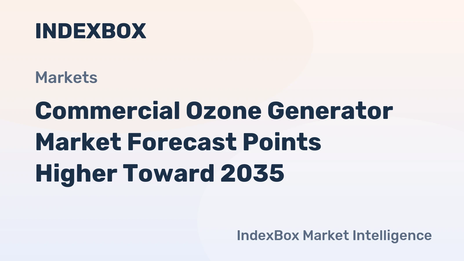 Commercial Ozone Generator Market Forecast Points Higher Toward 2035, Driven by Stringent Water and Air Quality Regulations
