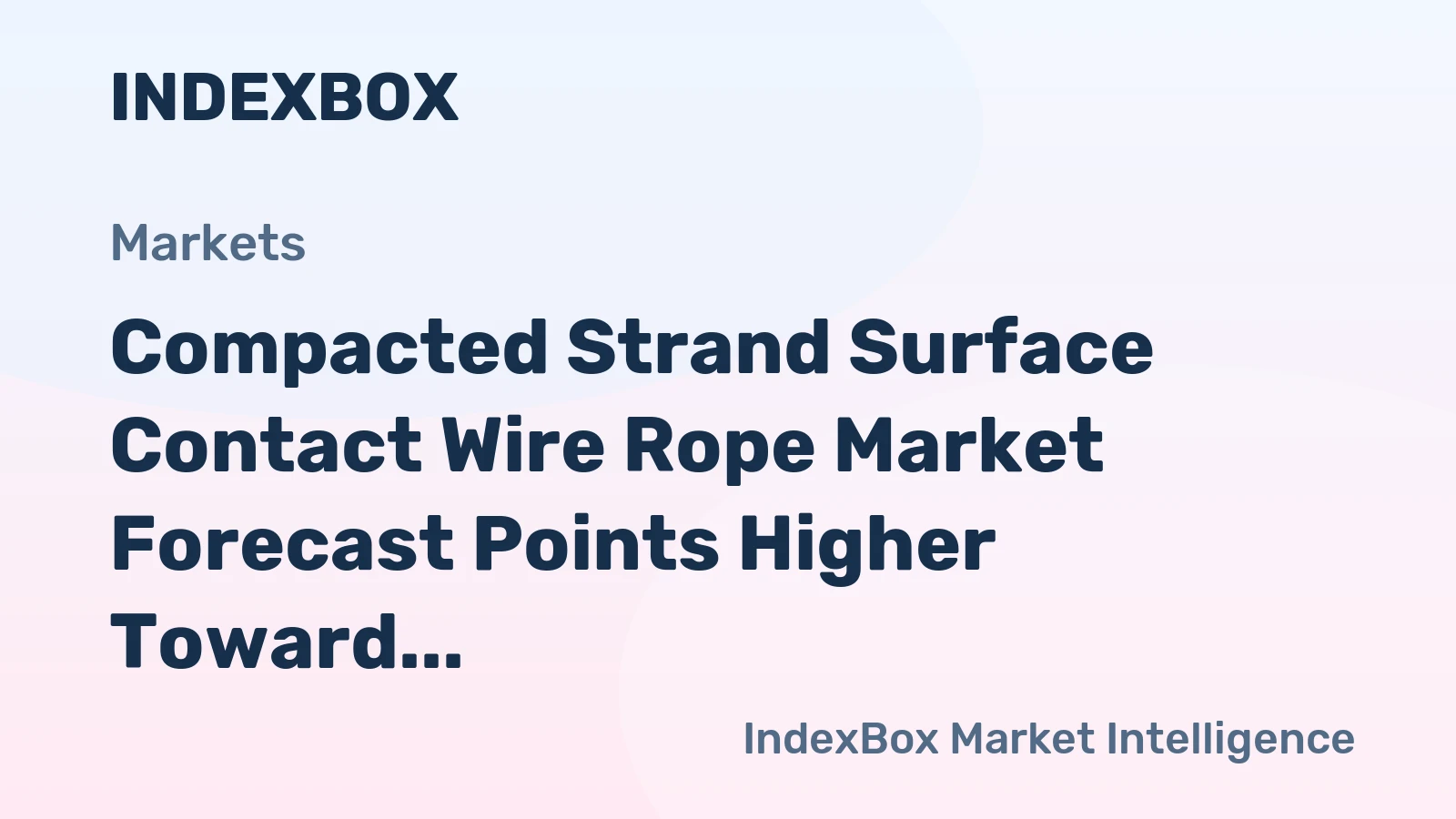 Compacted Strand Surface Contact Wire Rope Market Forecast Points Higher Toward 2035 Amid Mining and Offshore Expansion