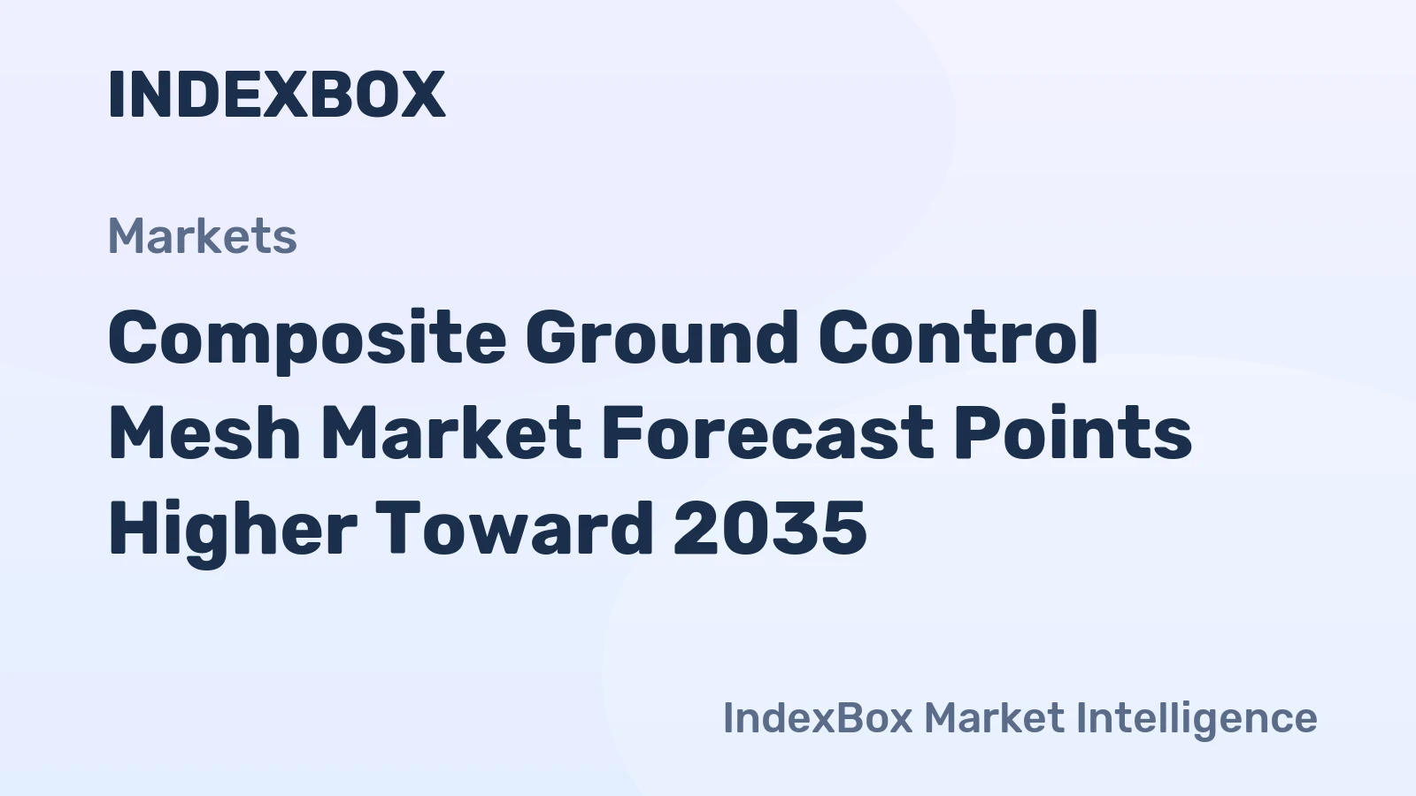 Composite Ground Control Mesh Market Forecast Points Higher Toward 2035, Driven by Deep-Mining Expansion and Infrastructure Renewal
