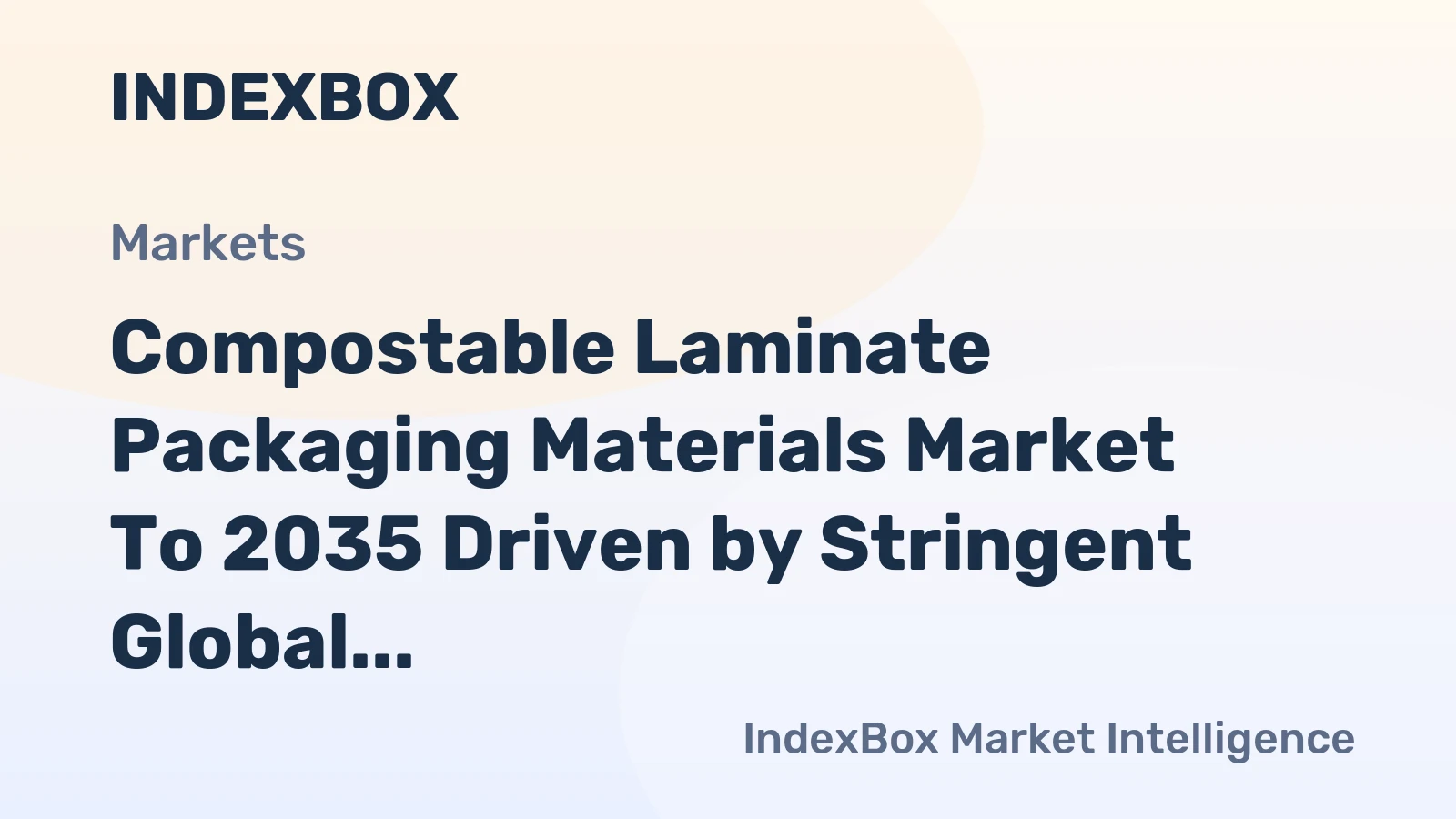 Compostable Laminate Packaging Materials Market to 2035 Driven by Stringent Global Bans on Single-Use Plastics