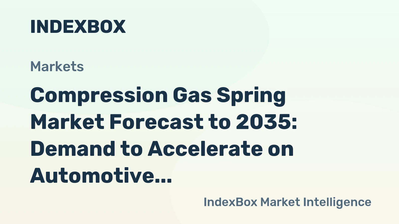 Compression Gas Spring Market Forecast to 2035: Demand to Accelerate on Automotive and Industrial Automation Growth