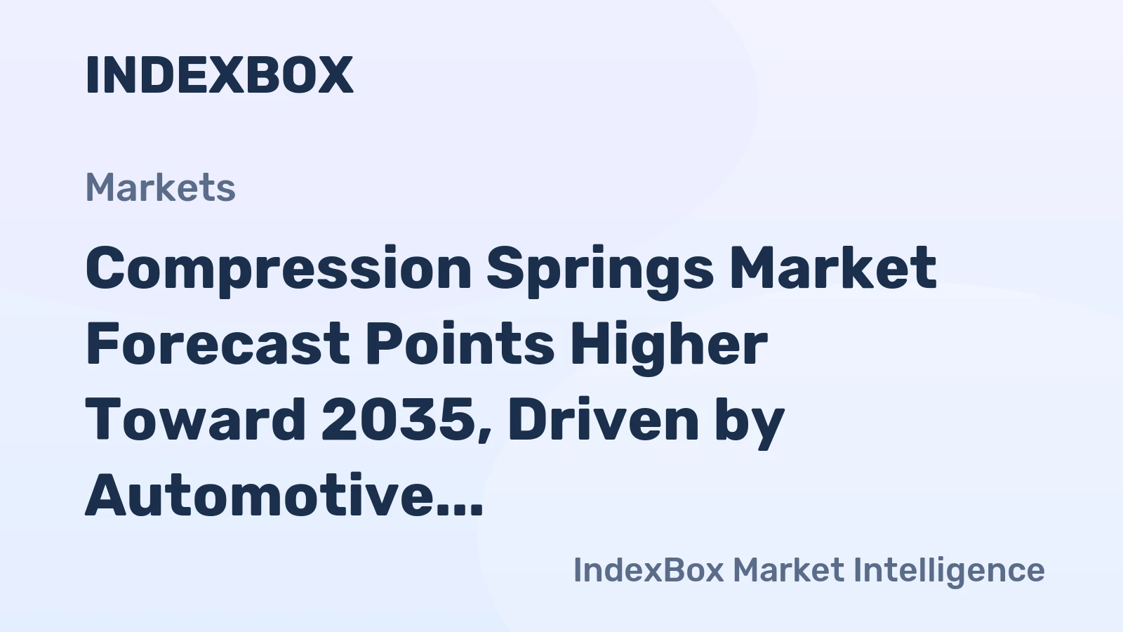 Compression Springs Market Forecast Points Higher Toward 2035, Driven by Automotive and Industrial Expansion