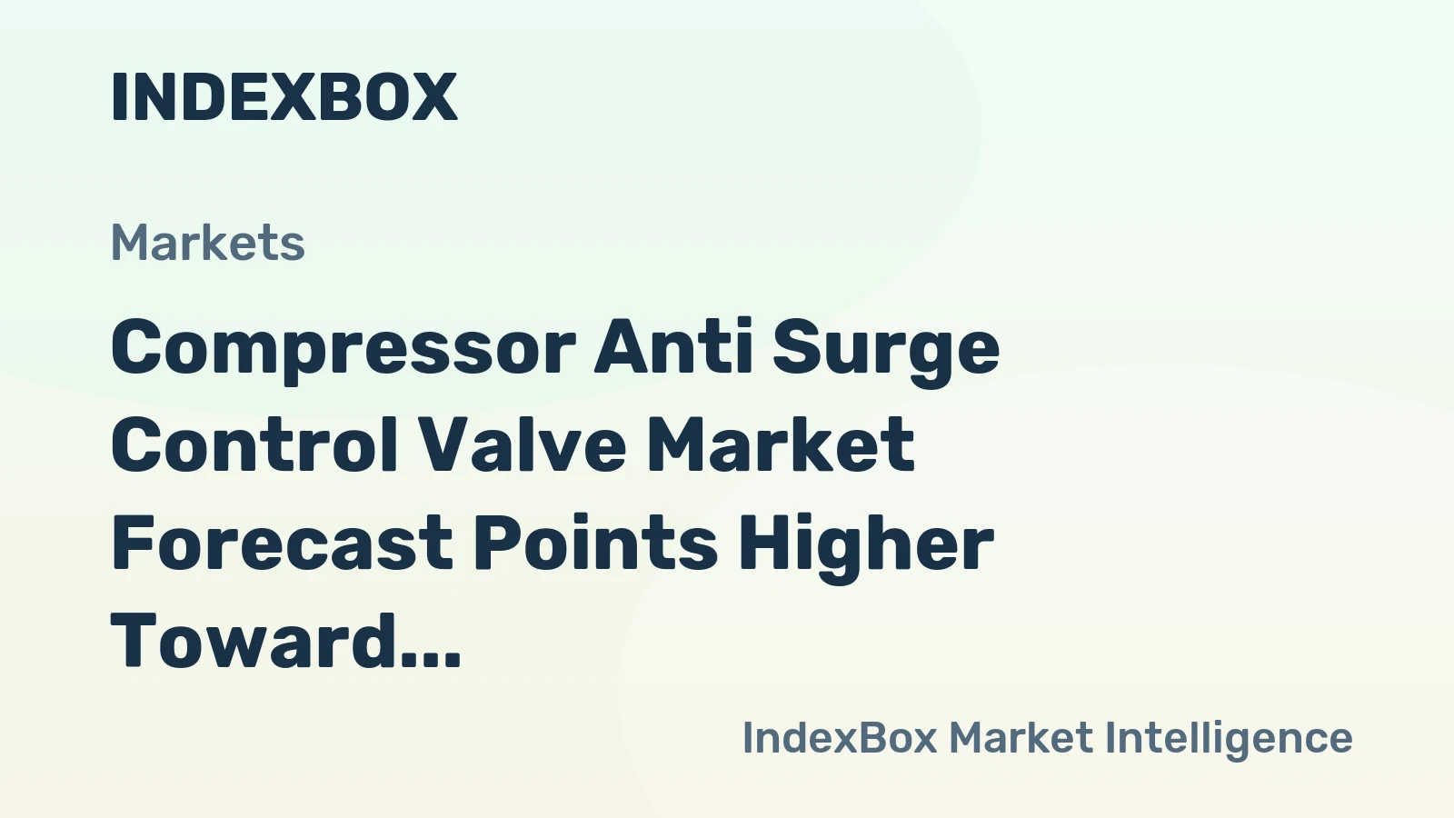 Compressor Anti Surge Control Valve Market Forecast Points Higher Toward 2035, Driven by Energy Transition