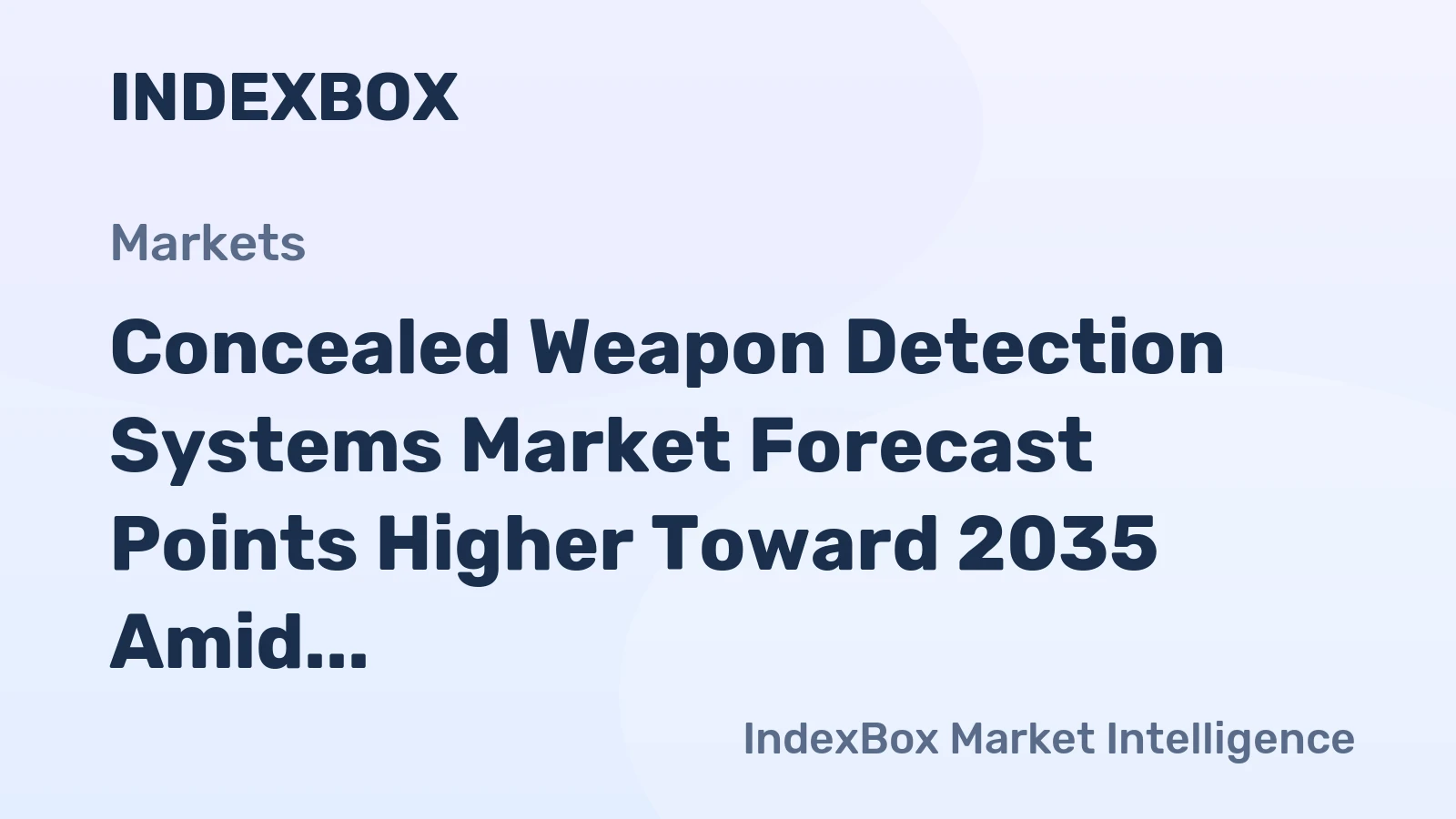 Concealed Weapon Detection Systems Market Forecast Points Higher Toward 2035 Amid AI-Driven Security Upgrades