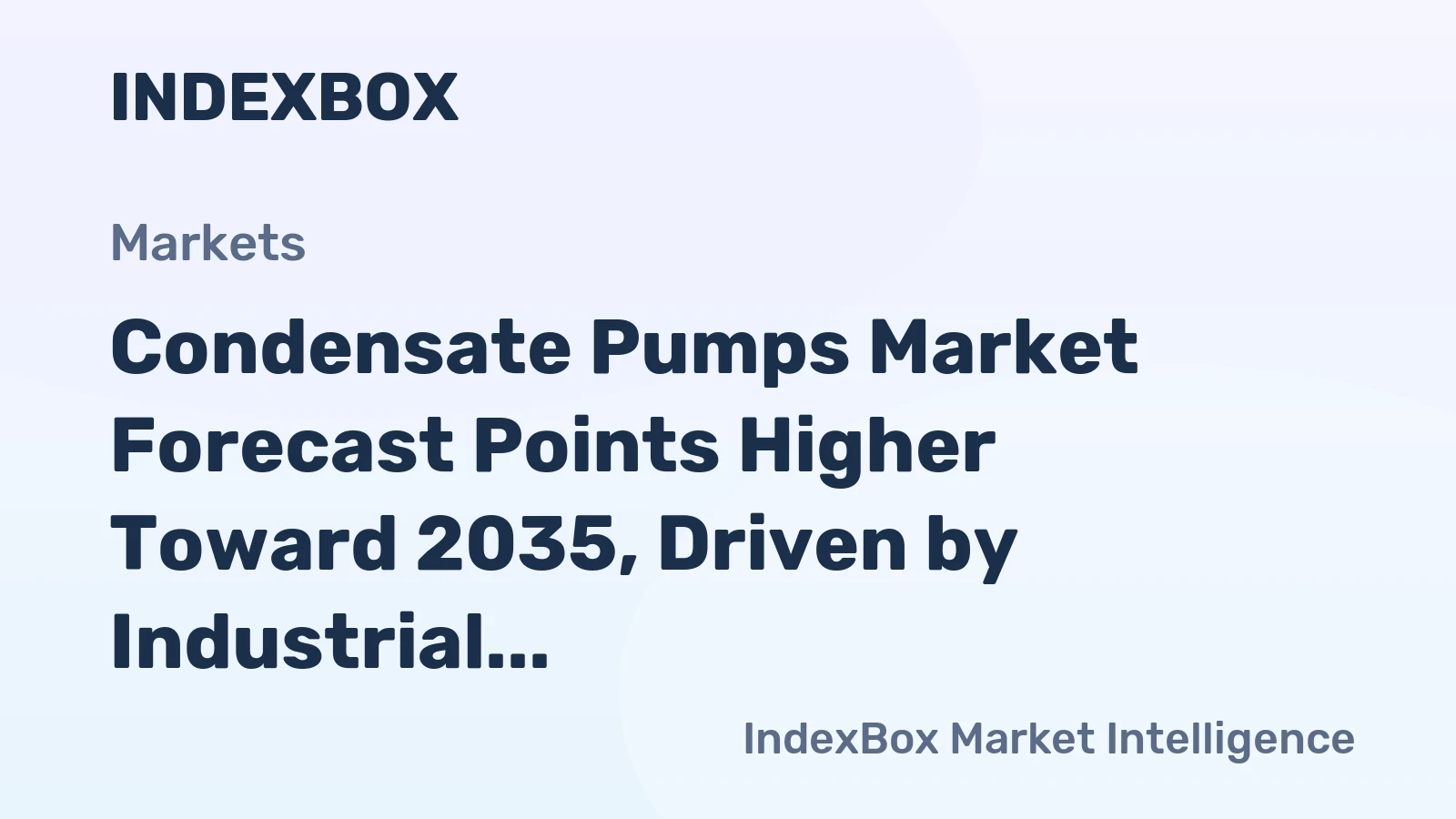 Condensate Pumps Market Forecast Points Higher Toward 2035, Driven by Industrial Efficiency Mandates