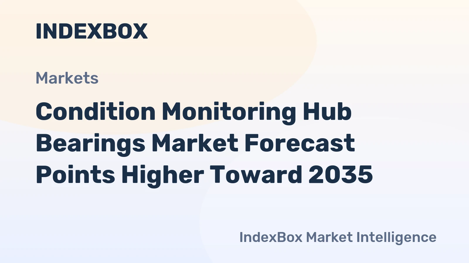 Condition Monitoring Hub Bearings Market Forecast Points Higher Toward 2035, Driven by Predictive Maintenance Uptake in Industrial Iot