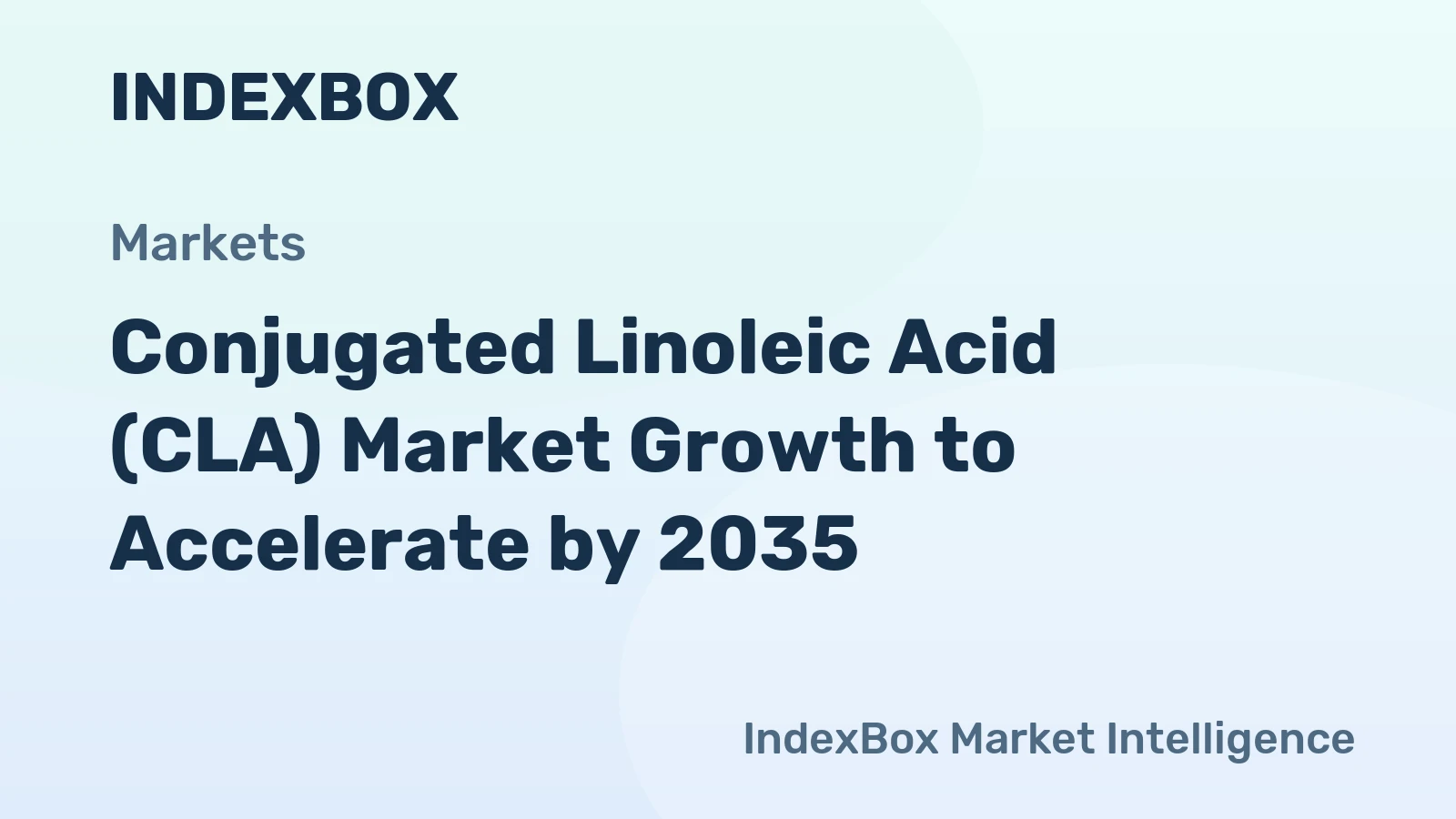 Conjugated Linoleic Acid (CLA) Market Growth to Accelerate by 2035, Driven by Rising Demand for Functional Foods and Weight Management Supplements