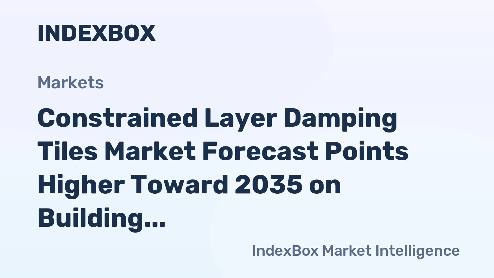 Constrained Layer Damping Tiles Market Forecast Points Higher Toward 2035 on Building Acoustics Mandates