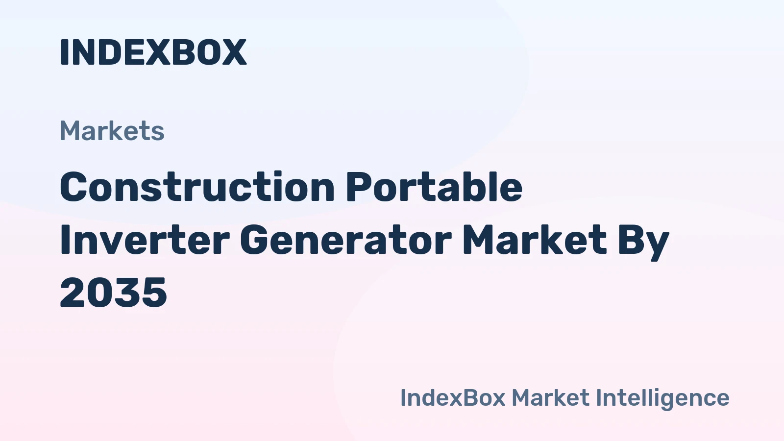 Construction Portable Inverter Generator Market by 2035, Demand to Accelerate on Jobsite Electrification and Emissions Compliance