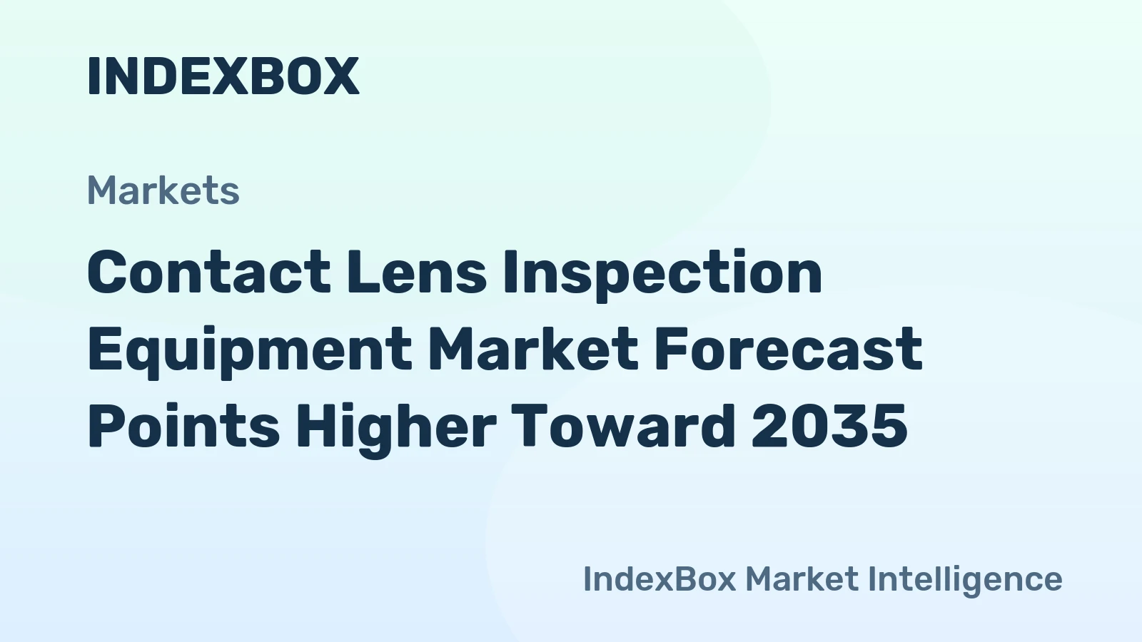 Contact Lens Inspection Equipment Market Forecast Points Higher Toward 2035, Driven by Advanced Manufacturing Demands