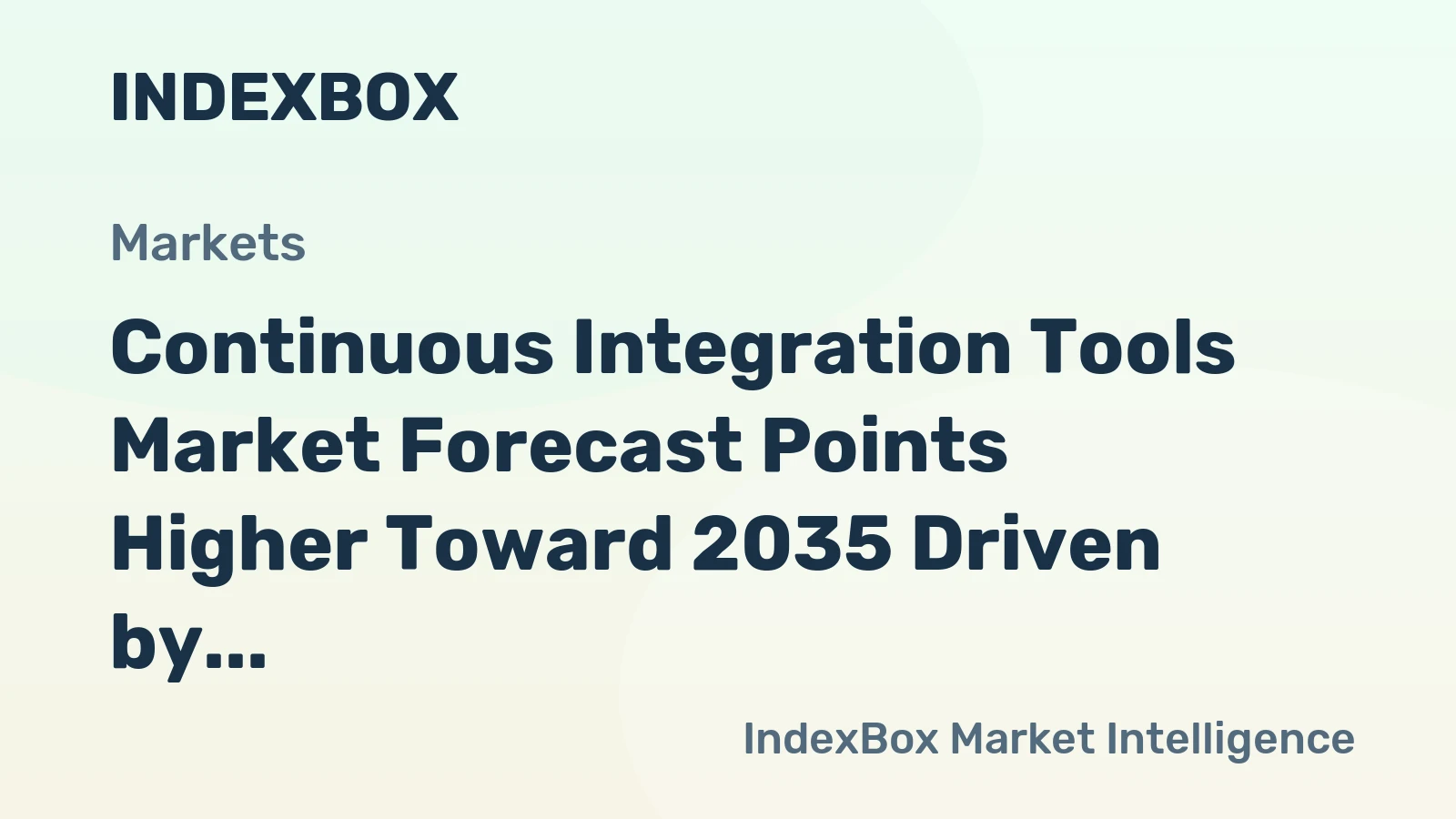 Continuous Integration Tools Market Forecast Points Higher Toward 2035 Driven by Devops Automation Demands