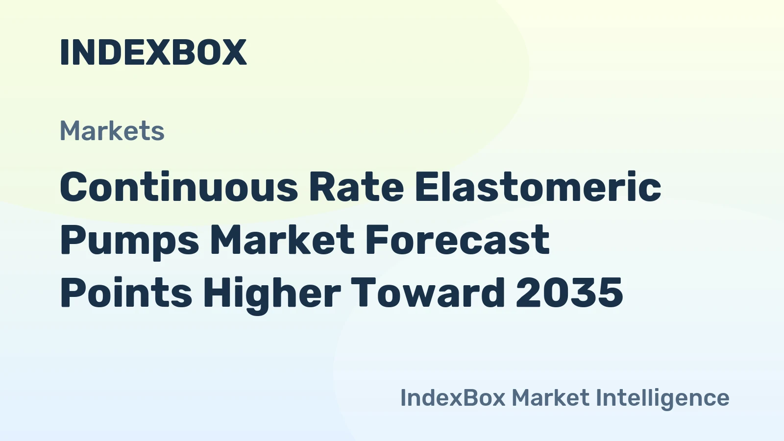Continuous Rate Elastomeric Pumps Market Forecast Points Higher Toward 2035, Driven by Automation in Dosing and Metering