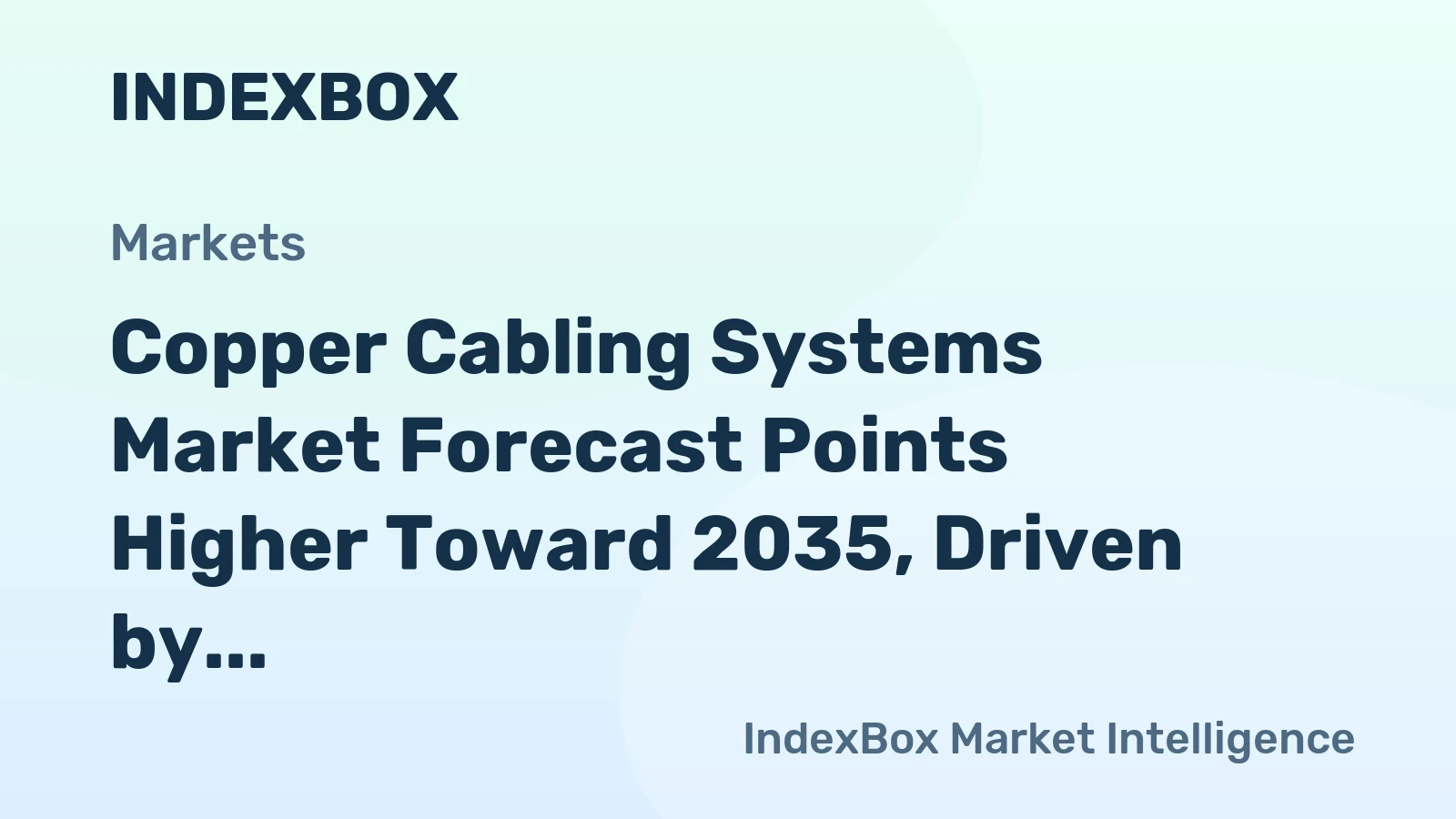 Copper Cabling Systems Market Forecast Points Higher Toward 2035, Driven by Hyperscale Data Center Buildout
