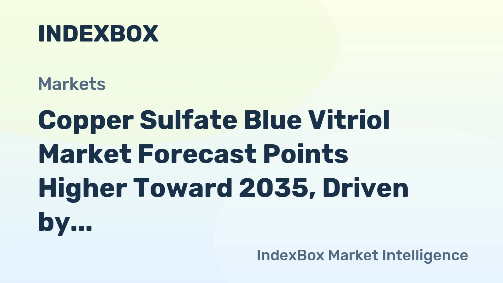 Copper Sulfate Blue Vitriol Market Forecast Points Higher Toward 2035, Driven by Electronics Sector Expansion