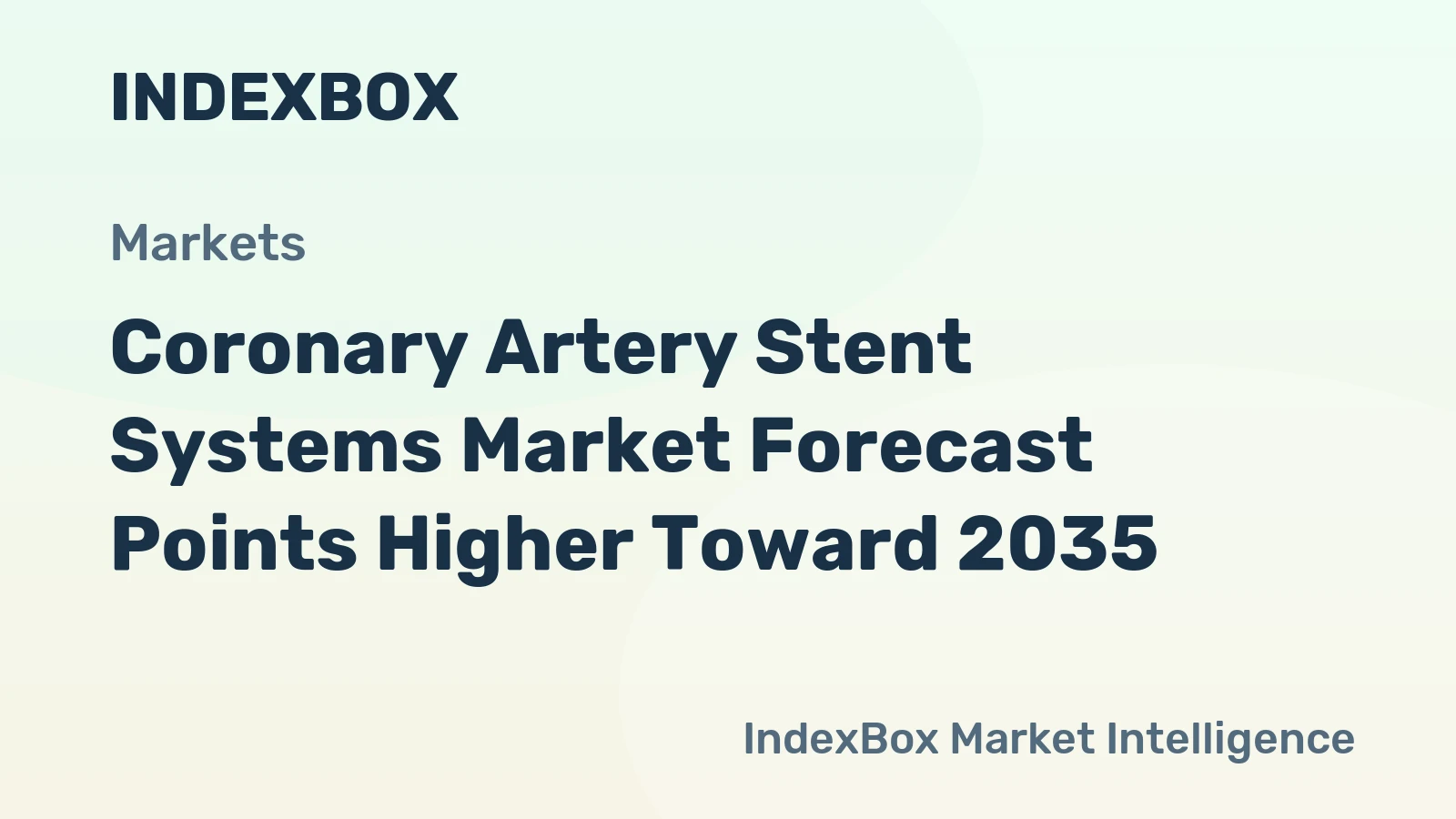 Coronary Artery Stent Systems Market Forecast Points Higher Toward 2035, Driven by Aging Populations and Expanding Cath Lab Capacity