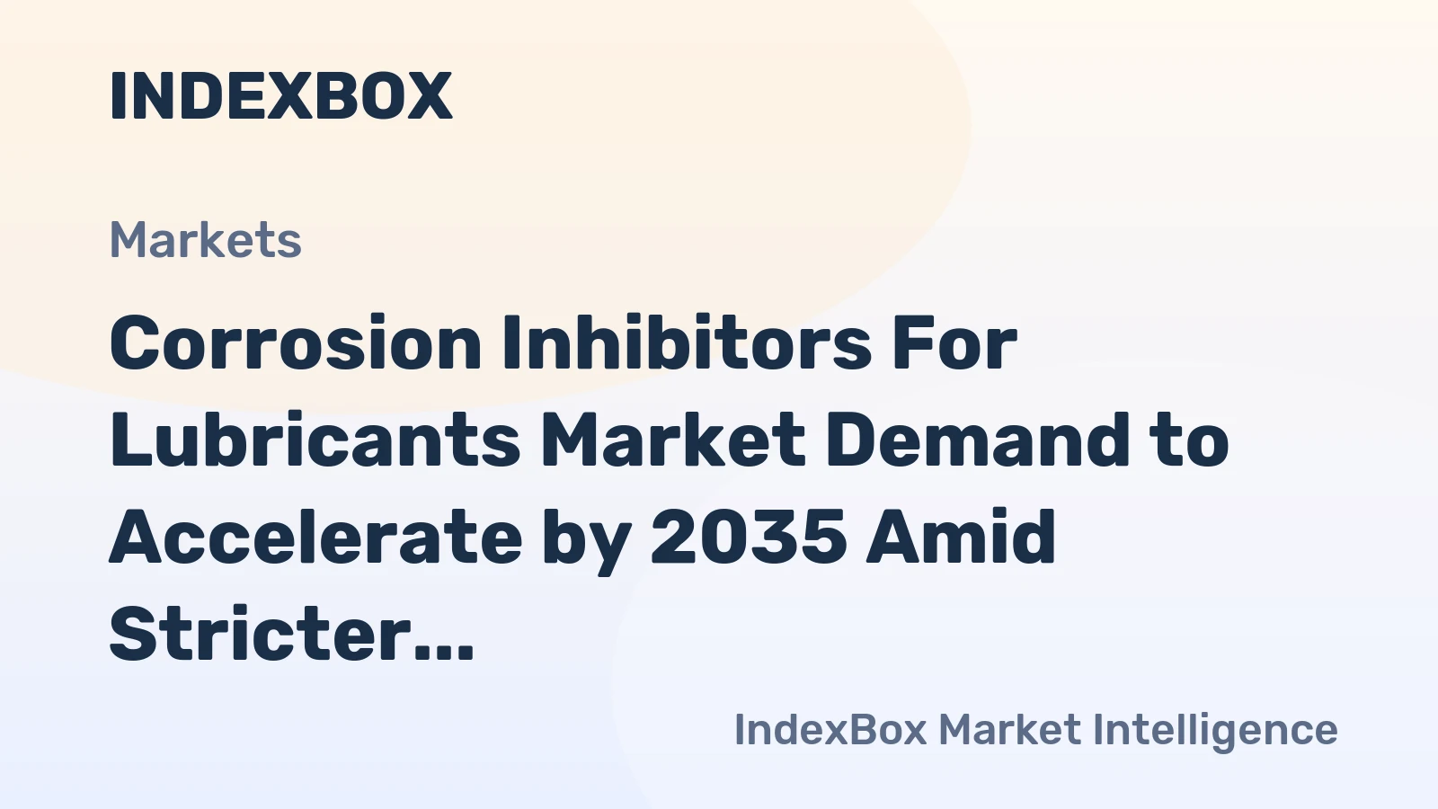 Corrosion Inhibitors for Lubricants Market Demand to Accelerate by 2035 Amid Stricter Equipment Longevity Mandates