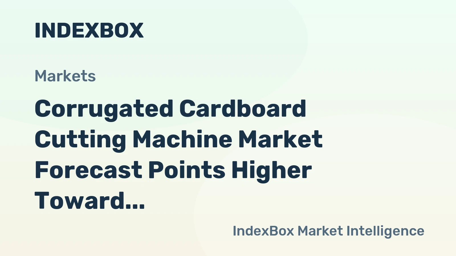 Corrugated Cardboard Cutting Machine Market Forecast Points Higher Toward 2035 on E-Commerce and Automation Demand
