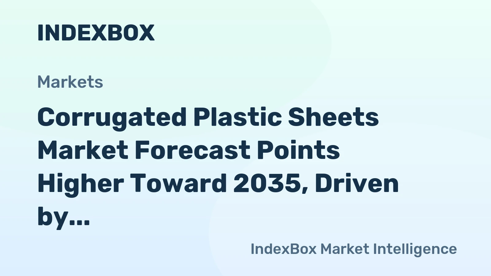 Corrugated Plastic Sheets Market Forecast Points Higher Toward 2035, Driven by Sustainable Packaging Demand