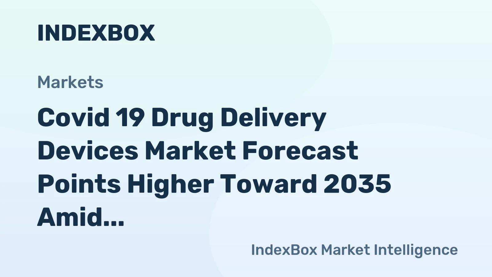 Covid 19 Drug Delivery Devices Market Forecast Points Higher Toward 2035 Amid Structural Demand Shift