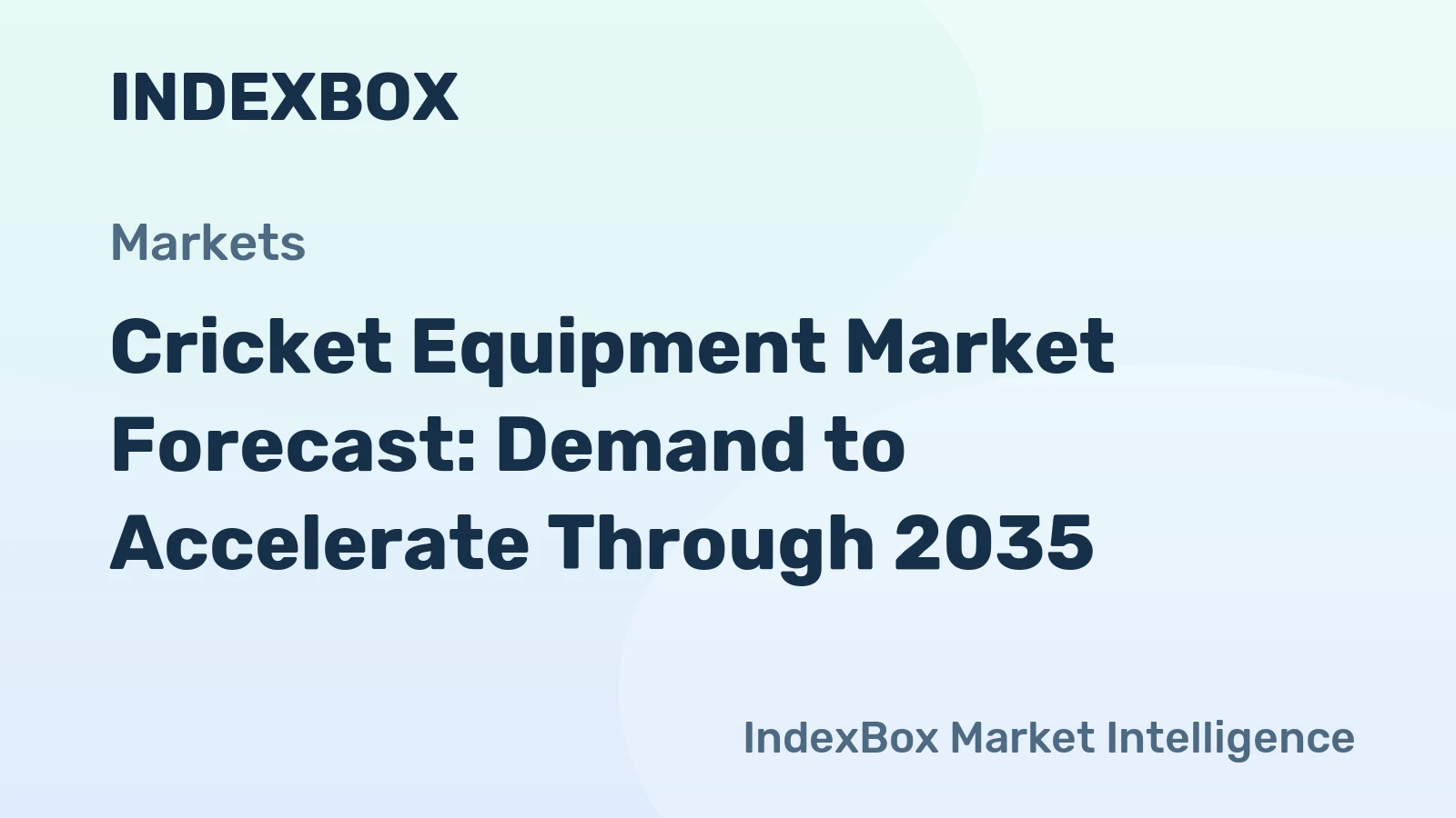 Cricket Equipment Market Forecast: Demand to Accelerate Through 2035
