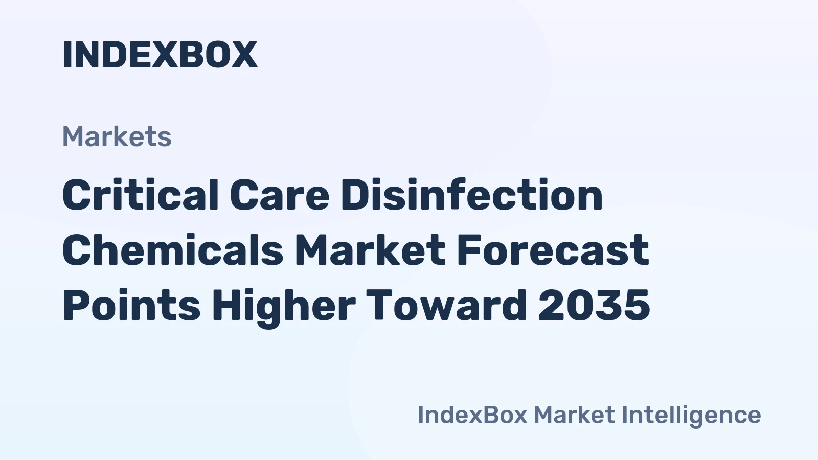 Critical Care Disinfection Chemicals Market Forecast Points Higher Toward 2035, Driven by Rising HAI Prevention Mandates