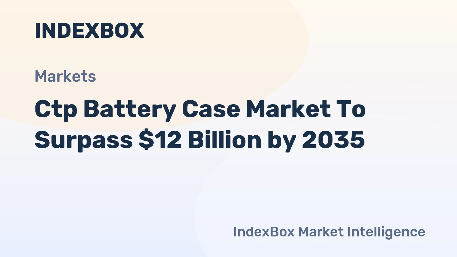 Ctp Battery Case Market to Surpass $12 Billion by 2035, Driven by EV Production Surge and Grid Storage Expansion